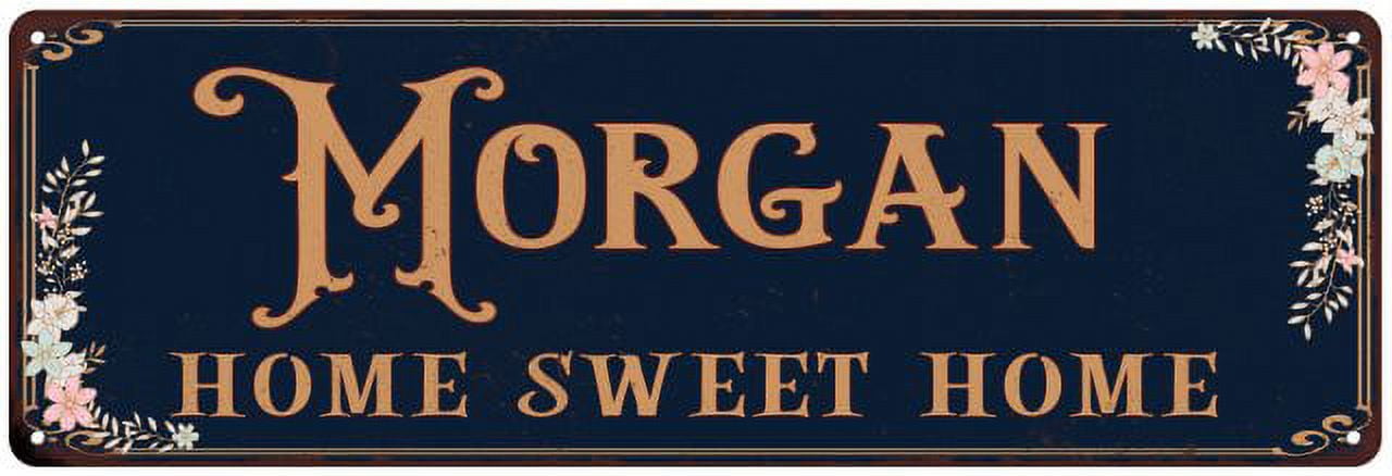MORGAN Home Sweet Home Victorian Look 6x18 Metal Sign 106180046383 ...