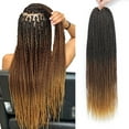 MORICA Ombre Crochet Hair Senegalese Twist 22 Inch 8 Packs Braids ...