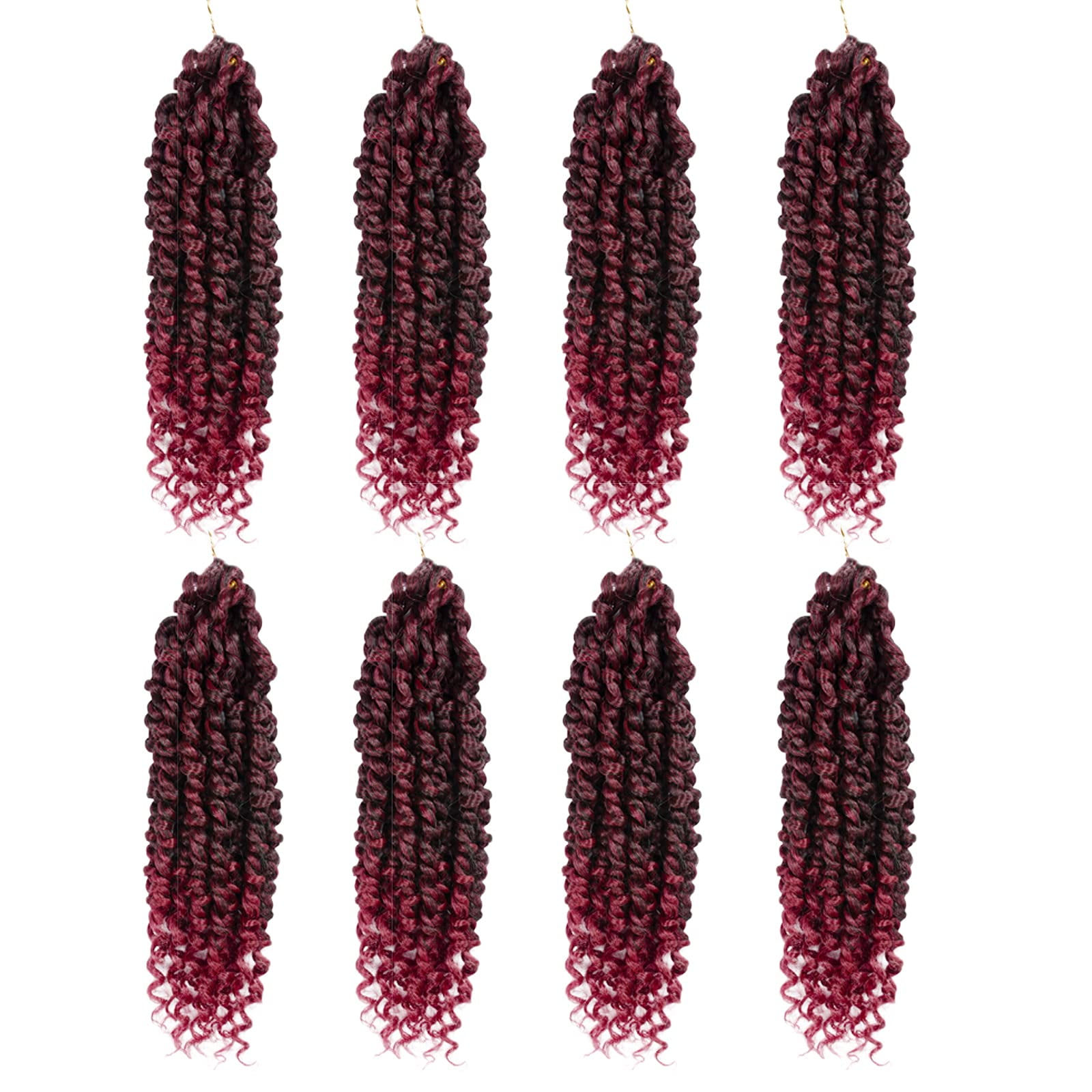 MORICA Passion Twist Hair 8 Packs 10 Inch Passion Twist Crochet Hair ...