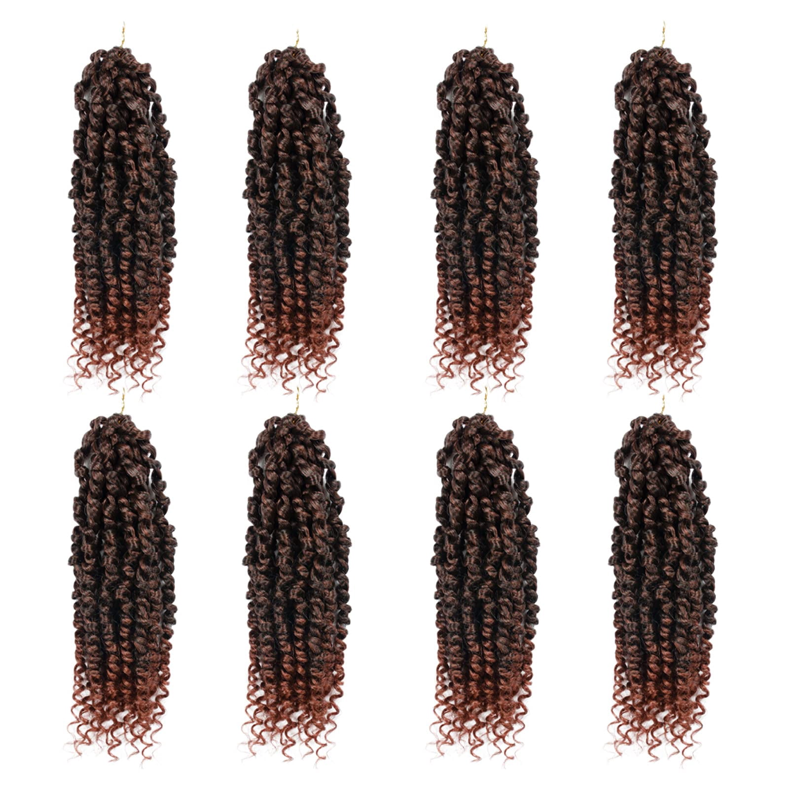 MORICA Passion Twist Hair For Kids 8 Packs 8 Inch Passion Twist Crochet ...