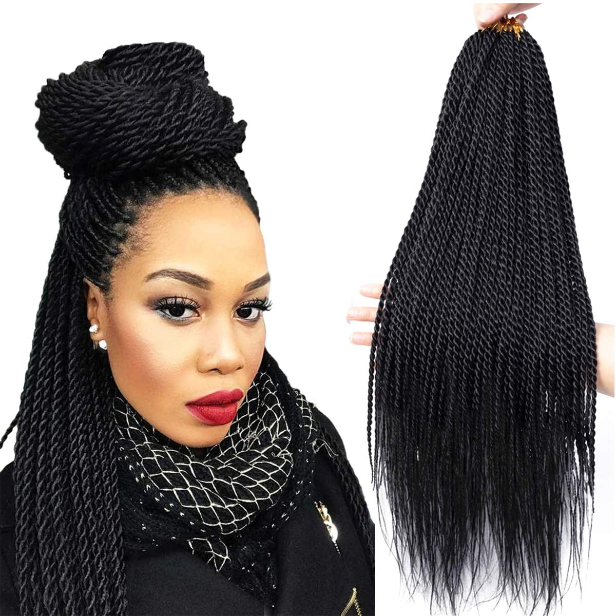 MORICA Senegalese Twist Crochet Hair for black women 22 Inch 8 Packs ...