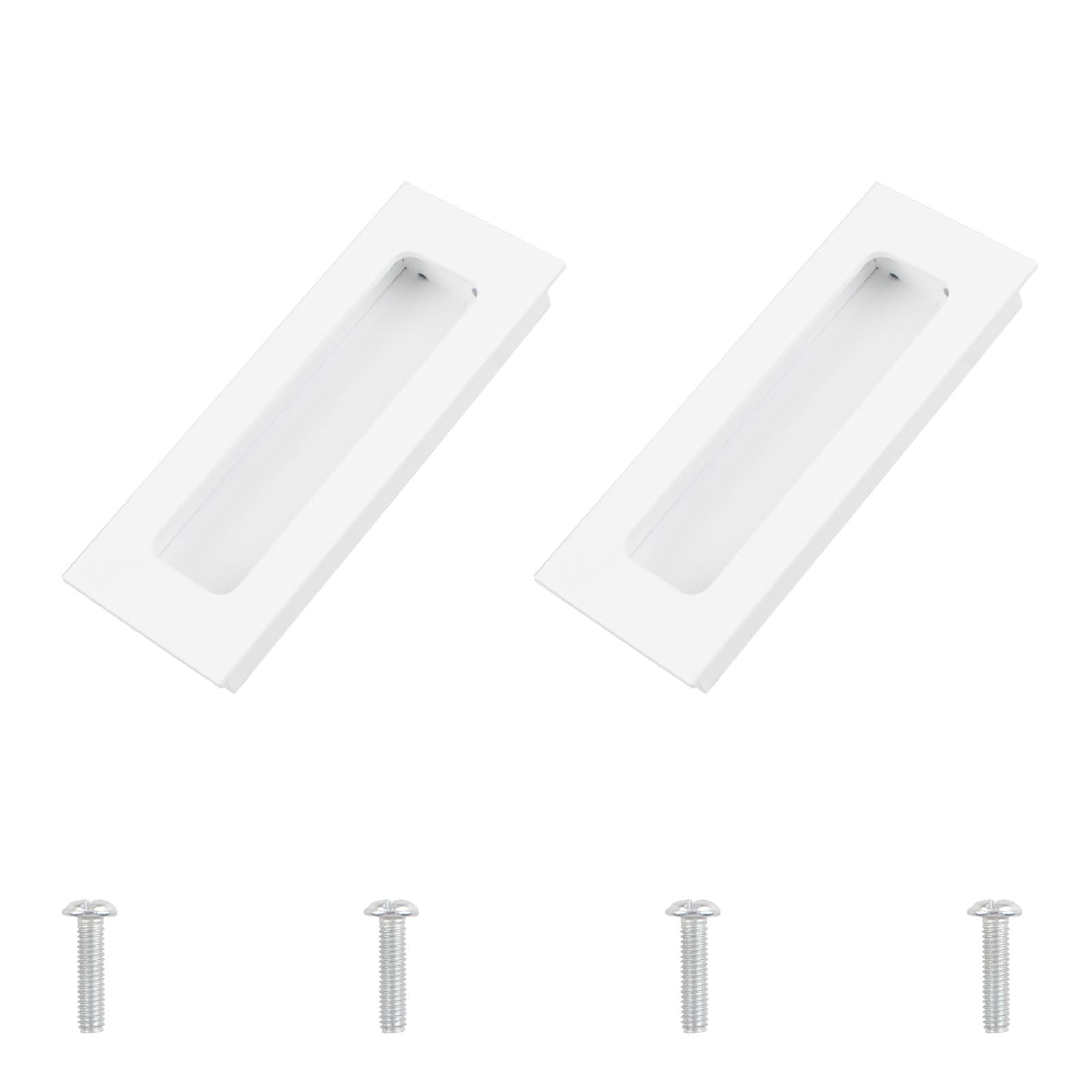 MOROBOR 2 Pack Recessed Finger Flush Pulls, Warm White Rectangular ...