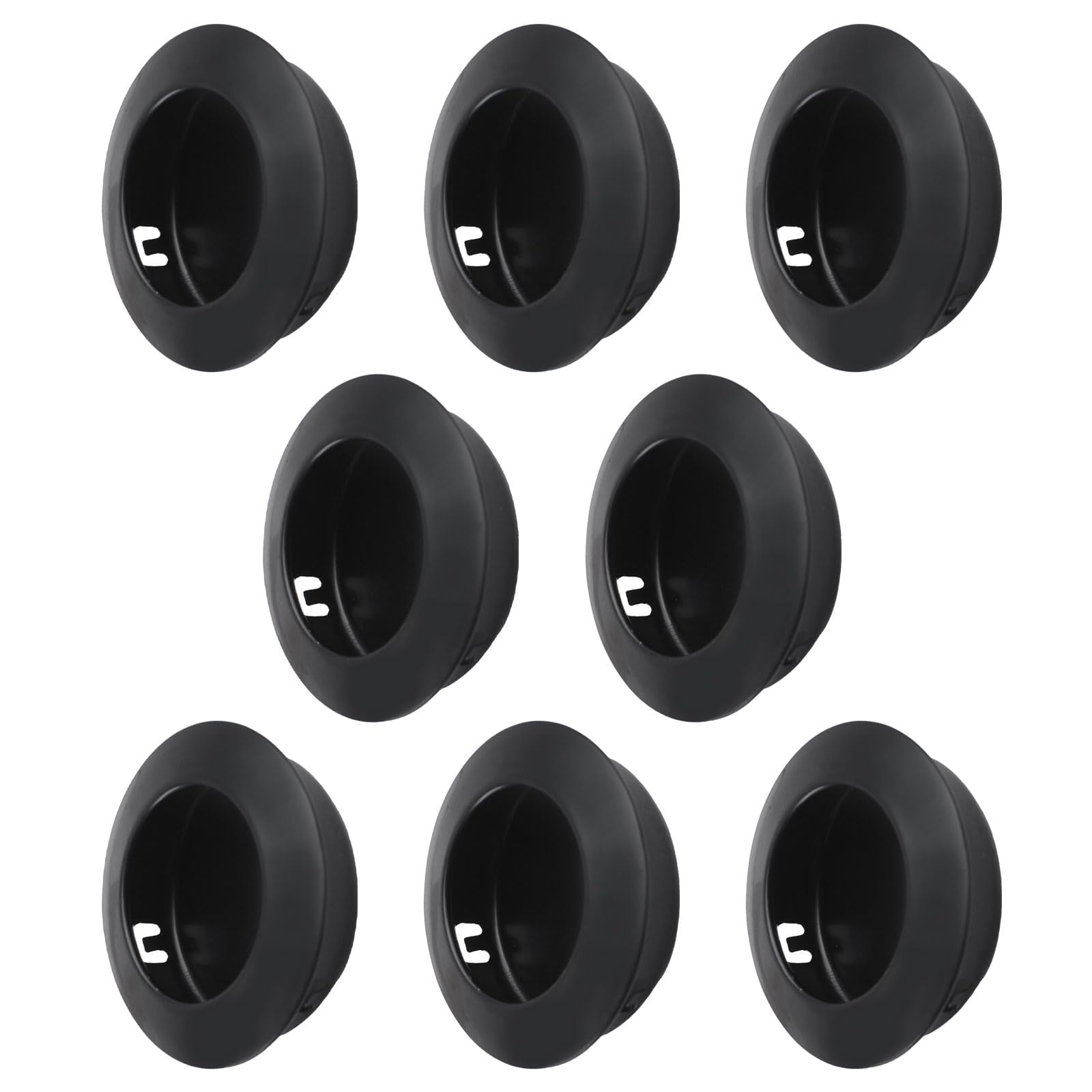MOROBOR 8 Pack Round Sliding Closet Door Handles, Flush Pull Door ...