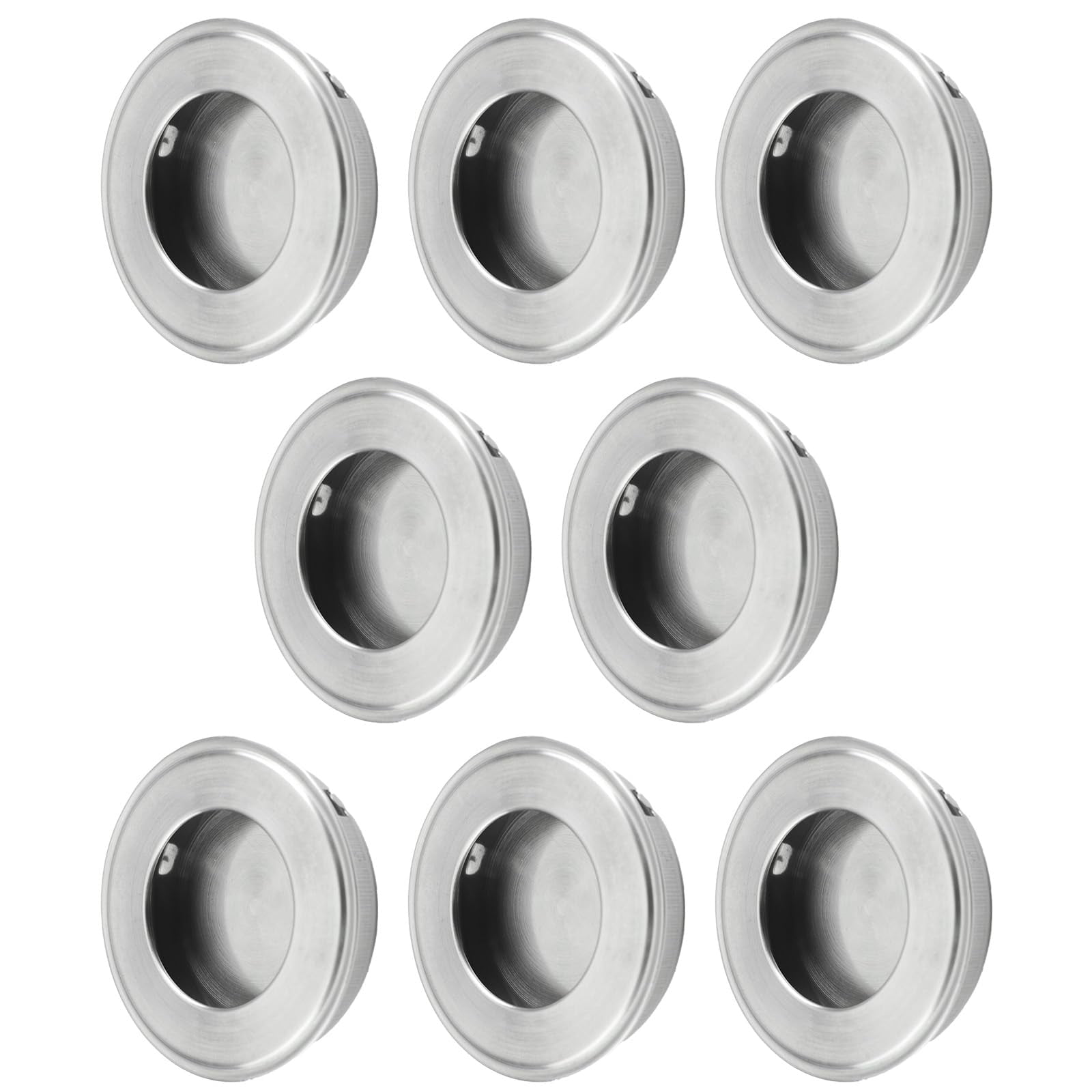 MOROBOR Round Finger Pull, 8pcs Stainless Steel Sliding Barn Door Pulls ...