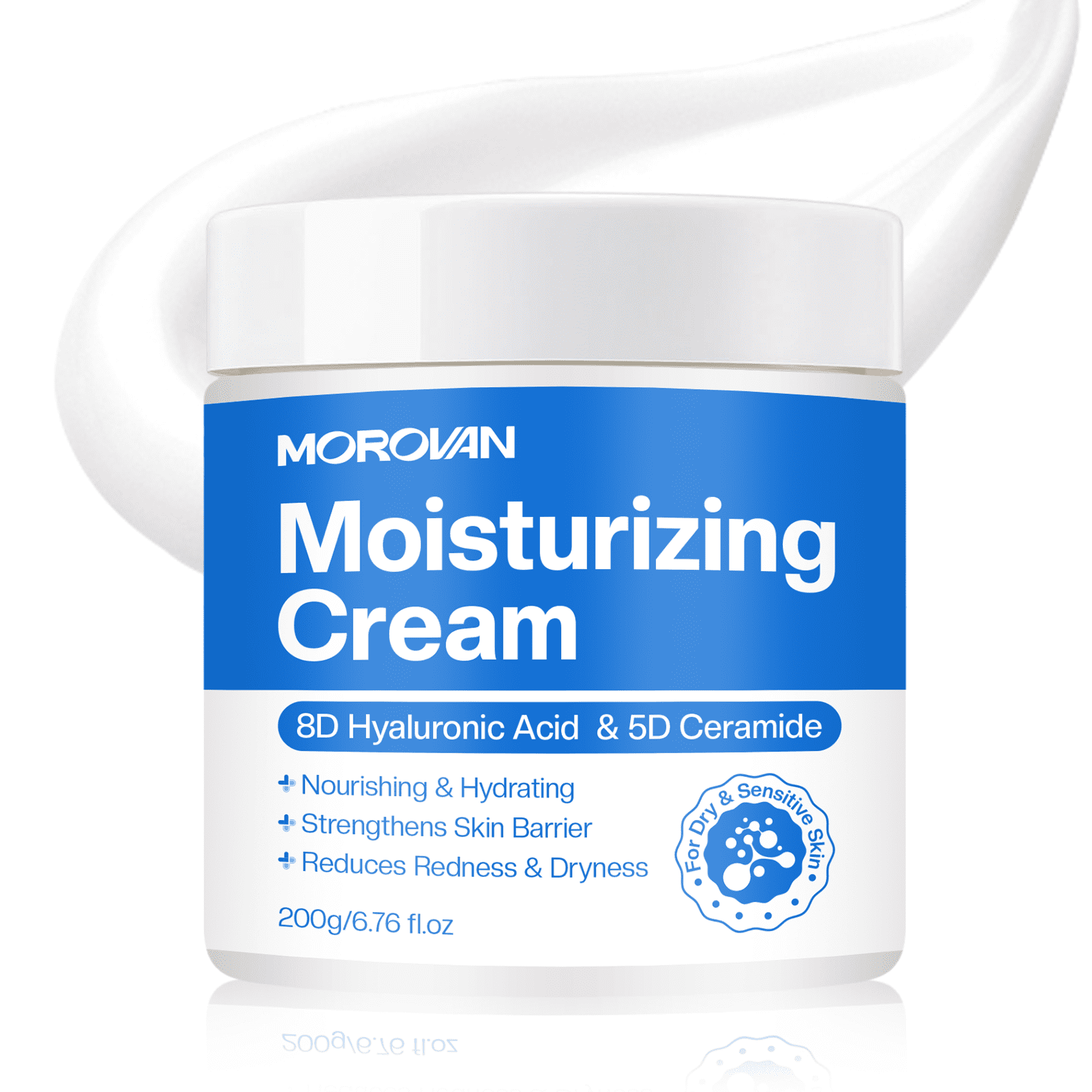 MOROVAN Moisturizing Cream, Face & Body Moisturizer with 5D Ceramide ...