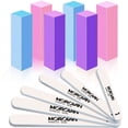 Morovan Nail Files & Buffers Kit - 6PCS 100/180 Grit Files & 6PCS ...