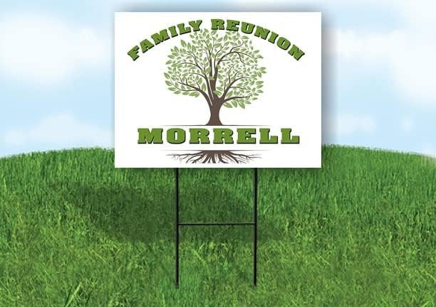 MORRELL FAMILY REUNION GR TREE 18 in x 24 in Yard Sign Road Sign with ...