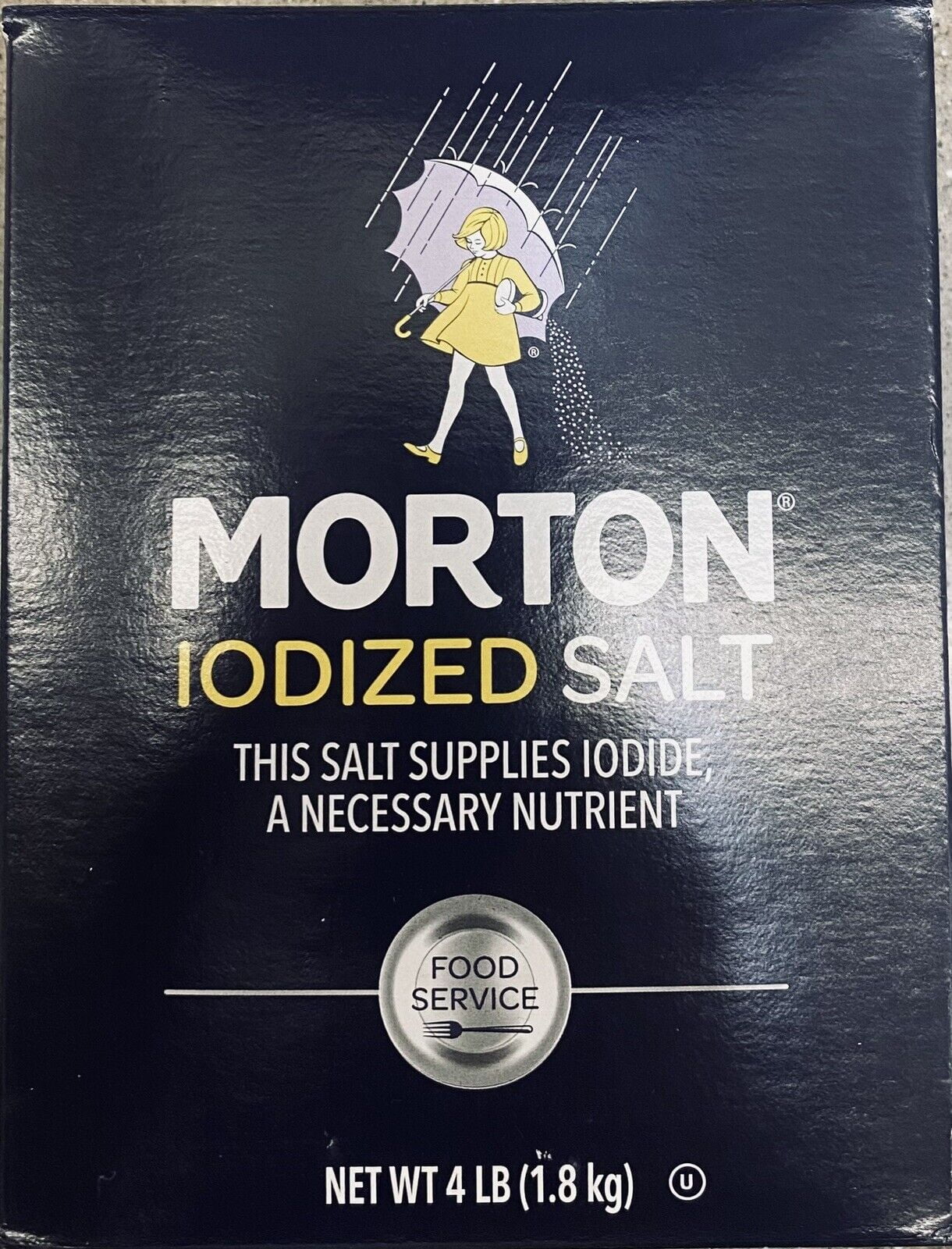 MORTON IODIZED Table Food Restaurant SALT 4 Lb Box - FREE SHIP ...