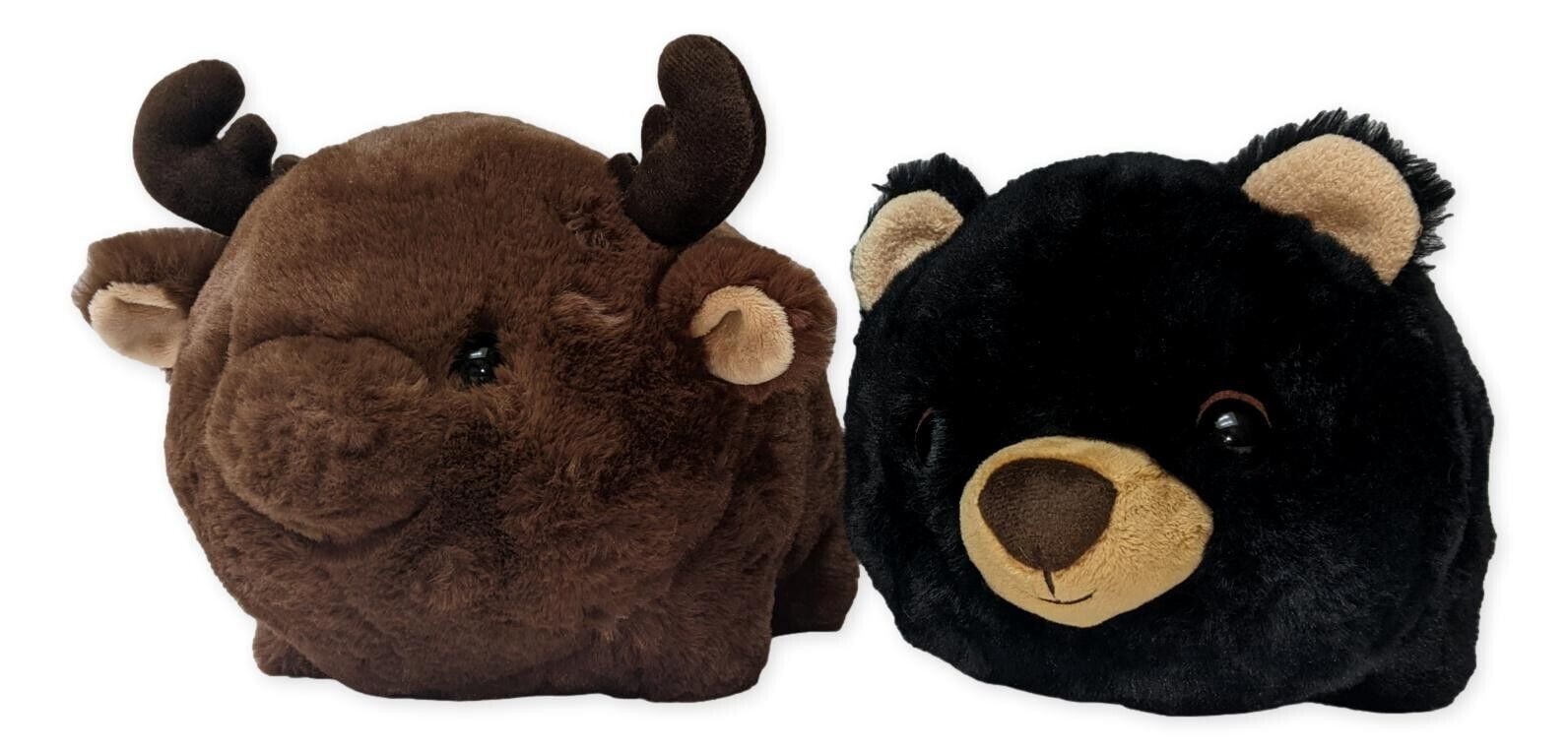 MORTY MOOSE & BRIAR BLACK BEAR Spudsters 10" Stuffed Animal Plush, by ...