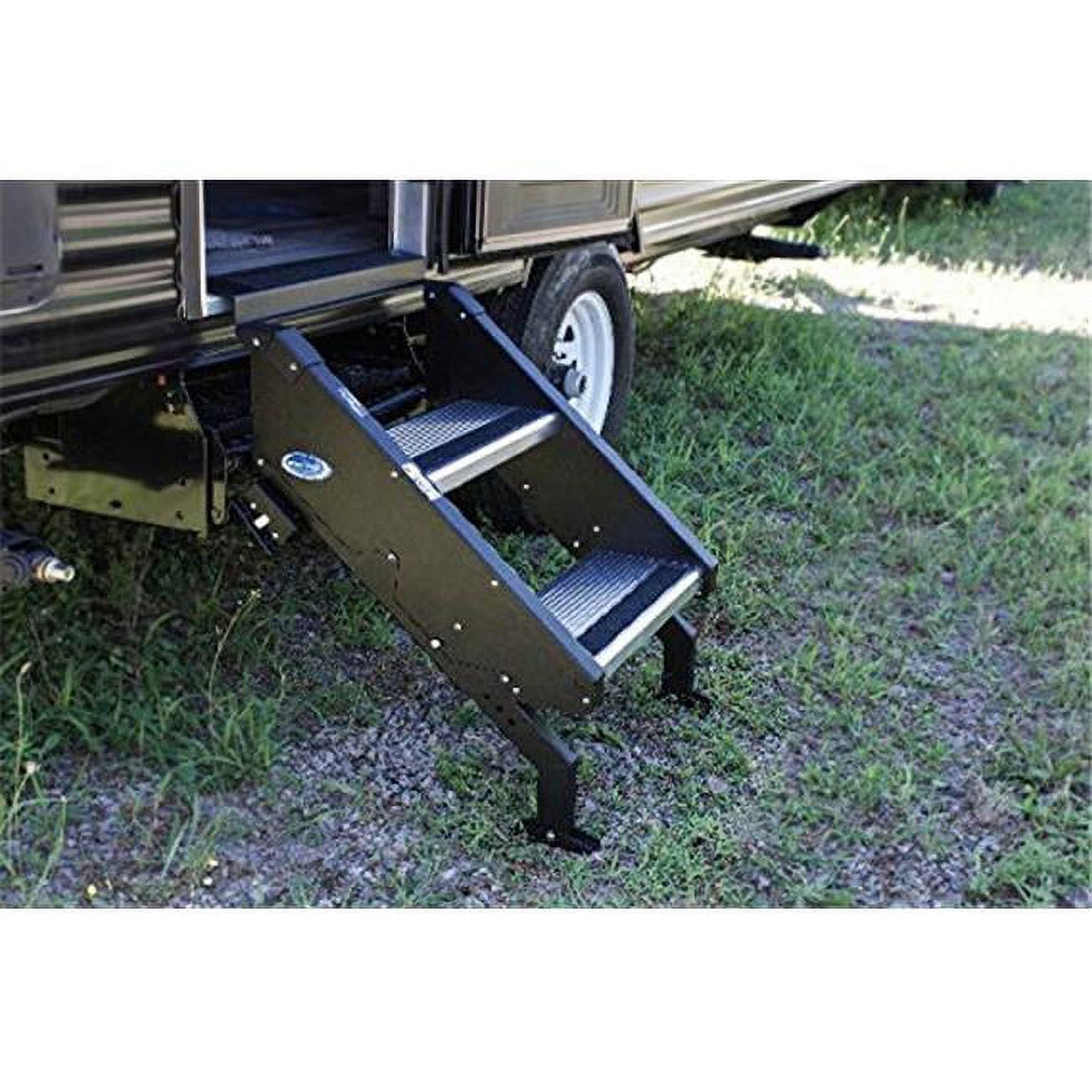 MORryde STP-2-24-09H StepAbove RV Entry Step - 2 Step, 25-29" Height, 9 ...