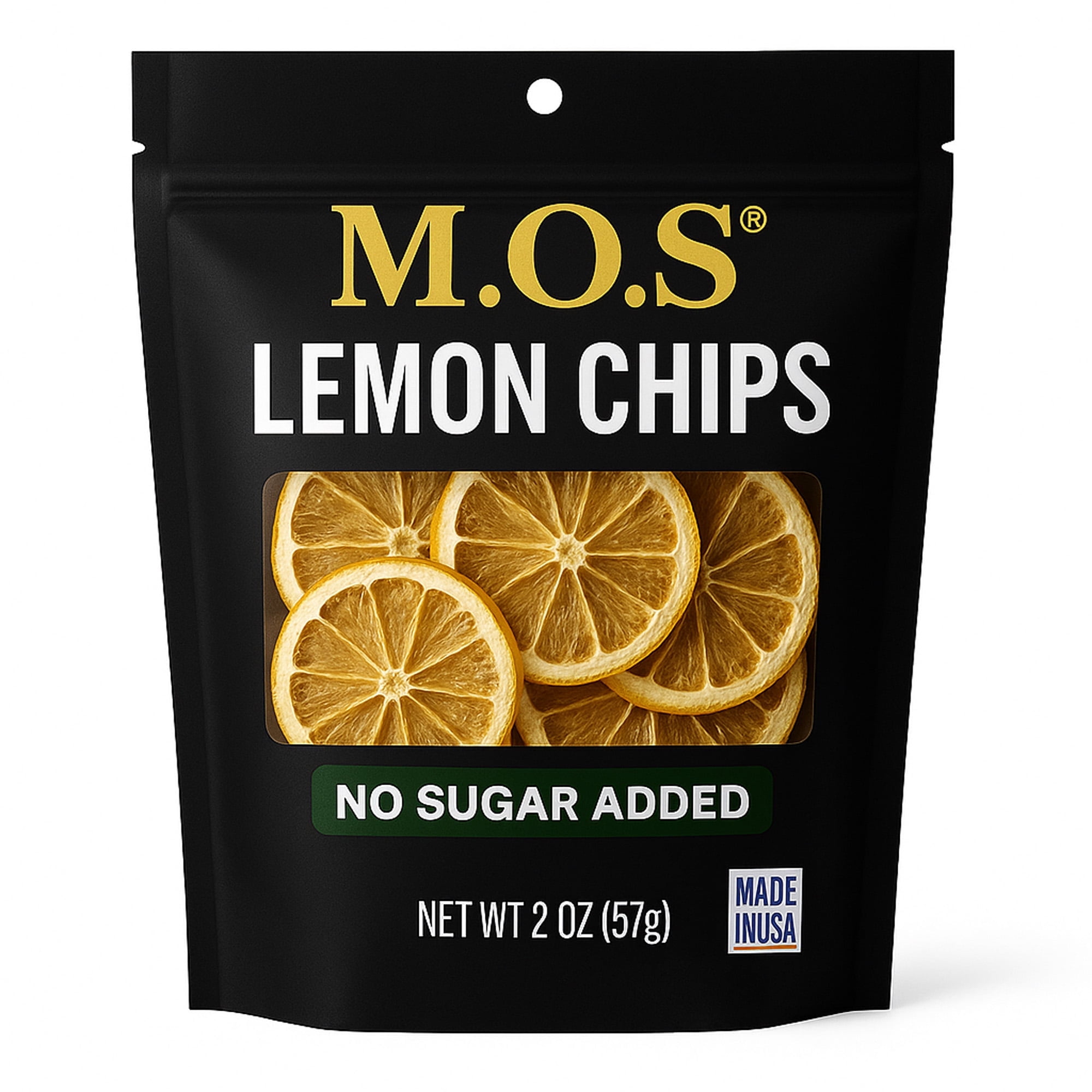 MOS Dried Lemon Slices 2oz Unsweetened Dehydrated Lemon Wheels for Tea ...