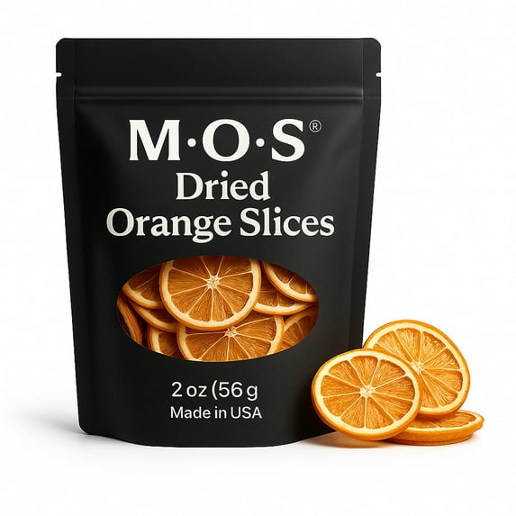 MOS Dried Orange Slices 2oz No Sugar Added Dehydrated Orange Wheels for ...