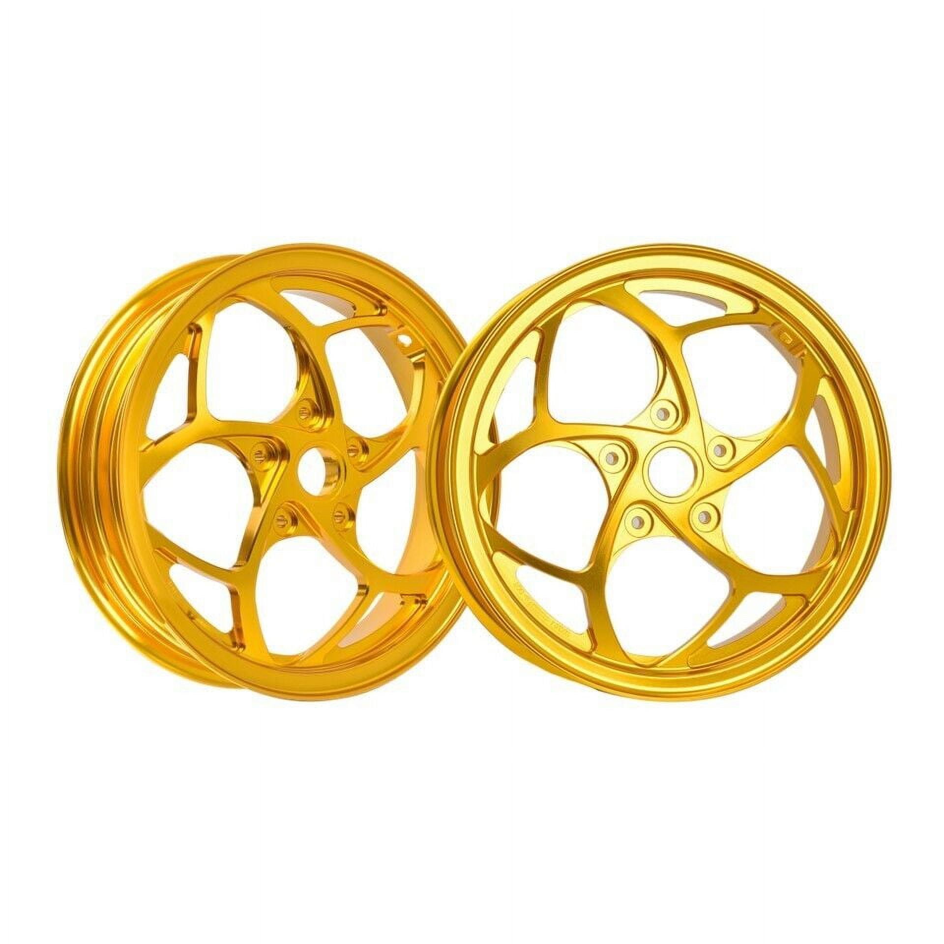 MOS Forged Aluminum Alloy Wheels Rims for Vespa GTS 300 NON-ABS Gold ...