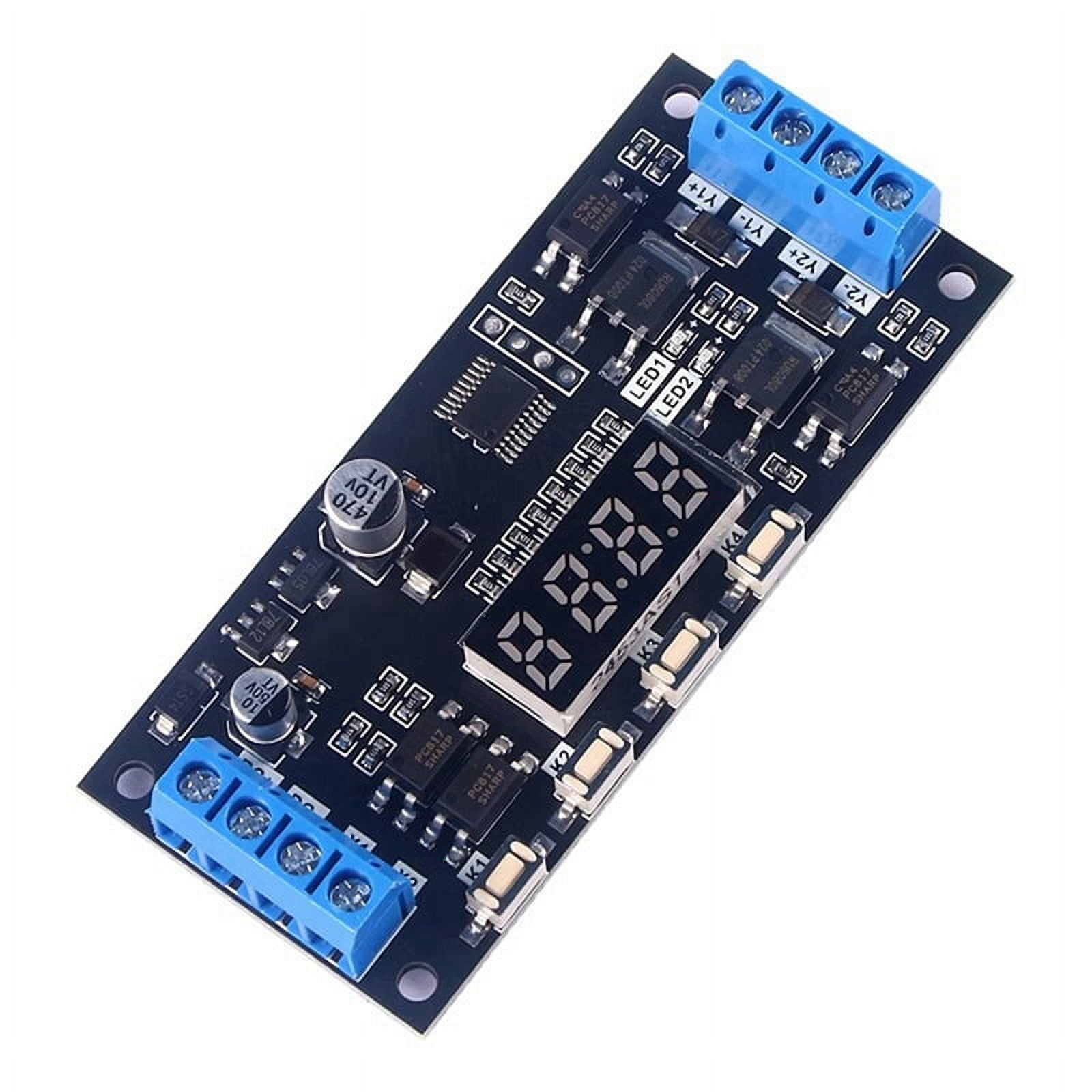 MOS LED Digital Time Delay Relay Trigger DC 12V 24V Dual Way High Power ...