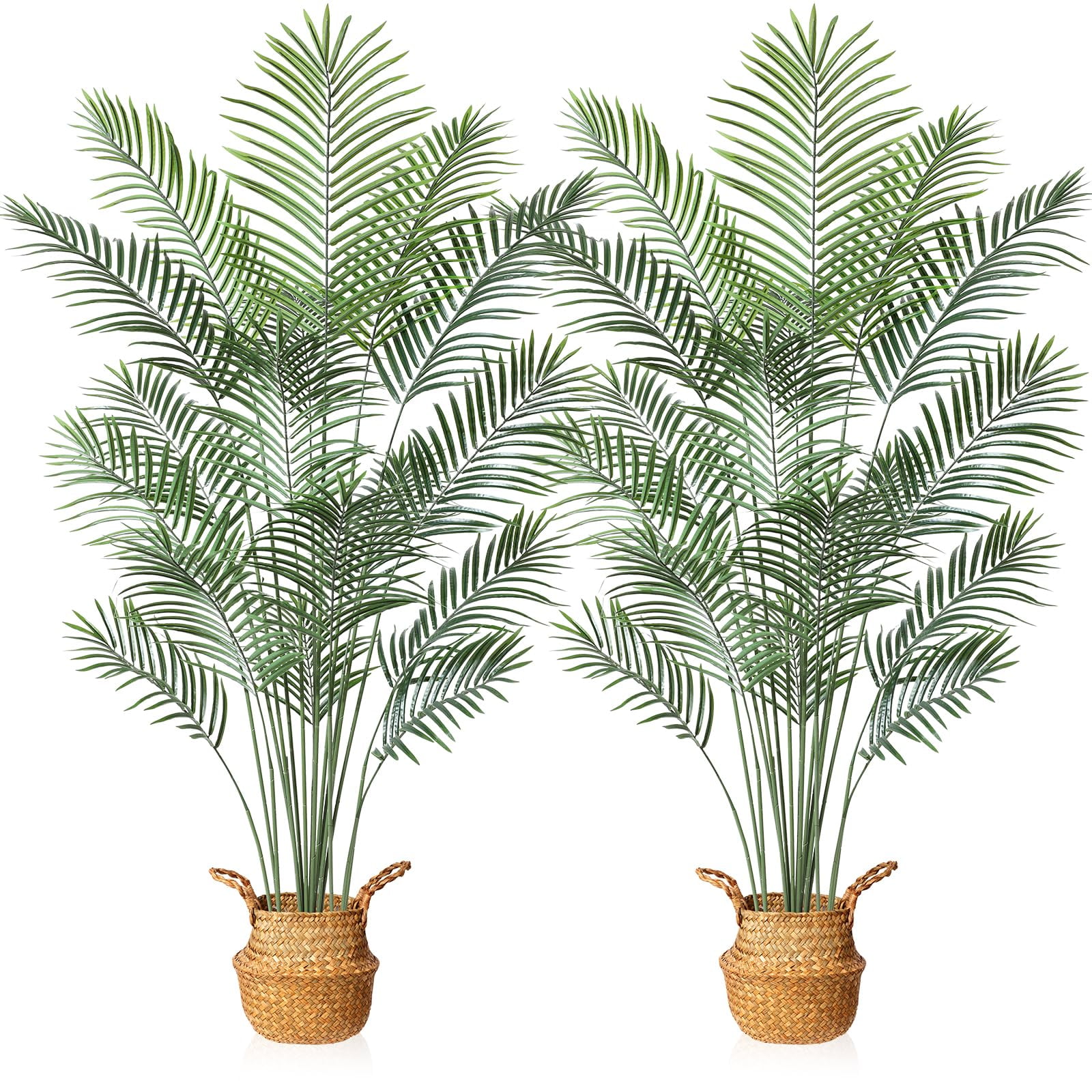 MOSADE Artificial Areca Palm Tree 6.5Feet Fake Tropical Palm Plant and ...