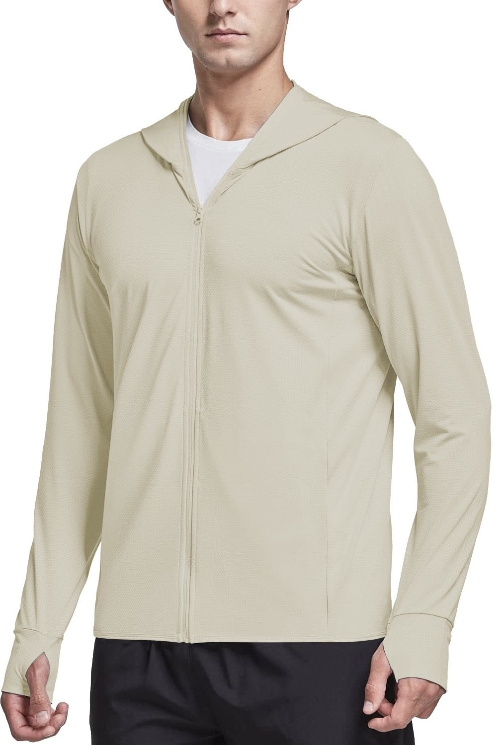 MOSEYEYOO Men's UPF 50+ UV Full Zip Sun Protection Jacket Hoodie with ...