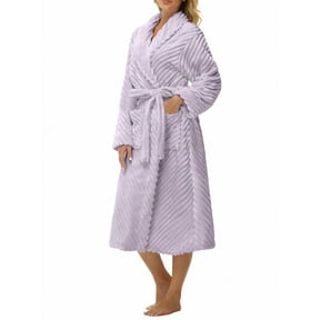 HEARTNICE Fuzzy Robes for Women, Long Plush Hooded Fluffy Warm ...