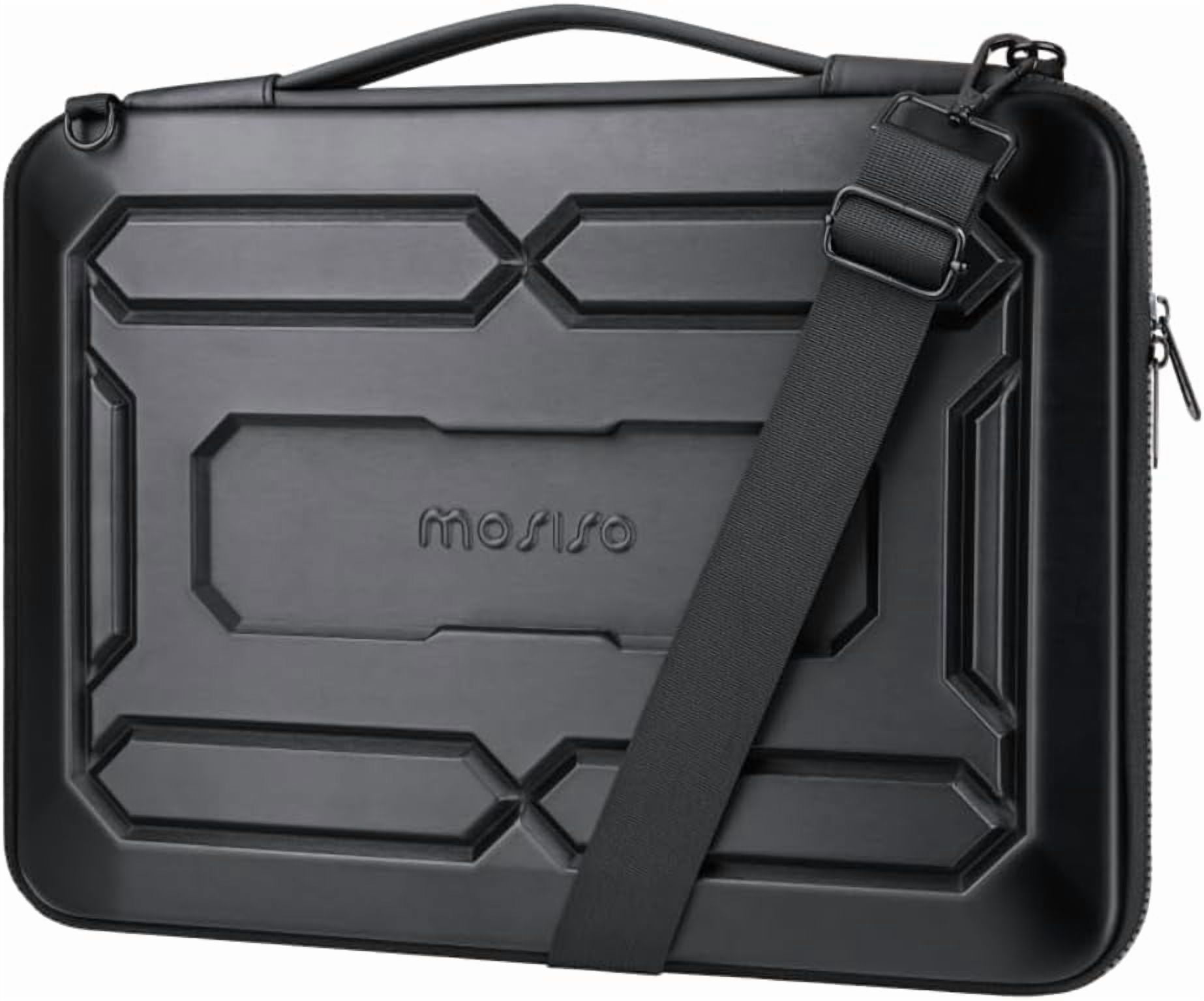 MOSISO 15.6 inch Hard Shell Laptop Sleeve Shoulder Bag, Waterproof ...