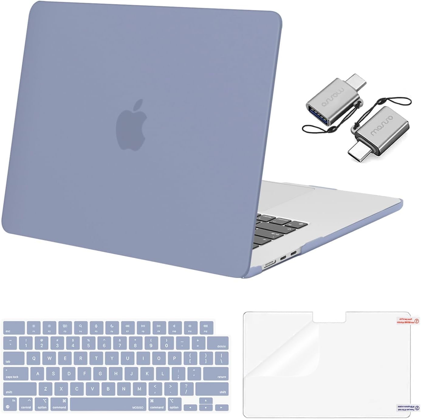 MOSISO Compatible with 2025-2023 MacBook Air 15 inch Case M4 A3241 M3 ...
