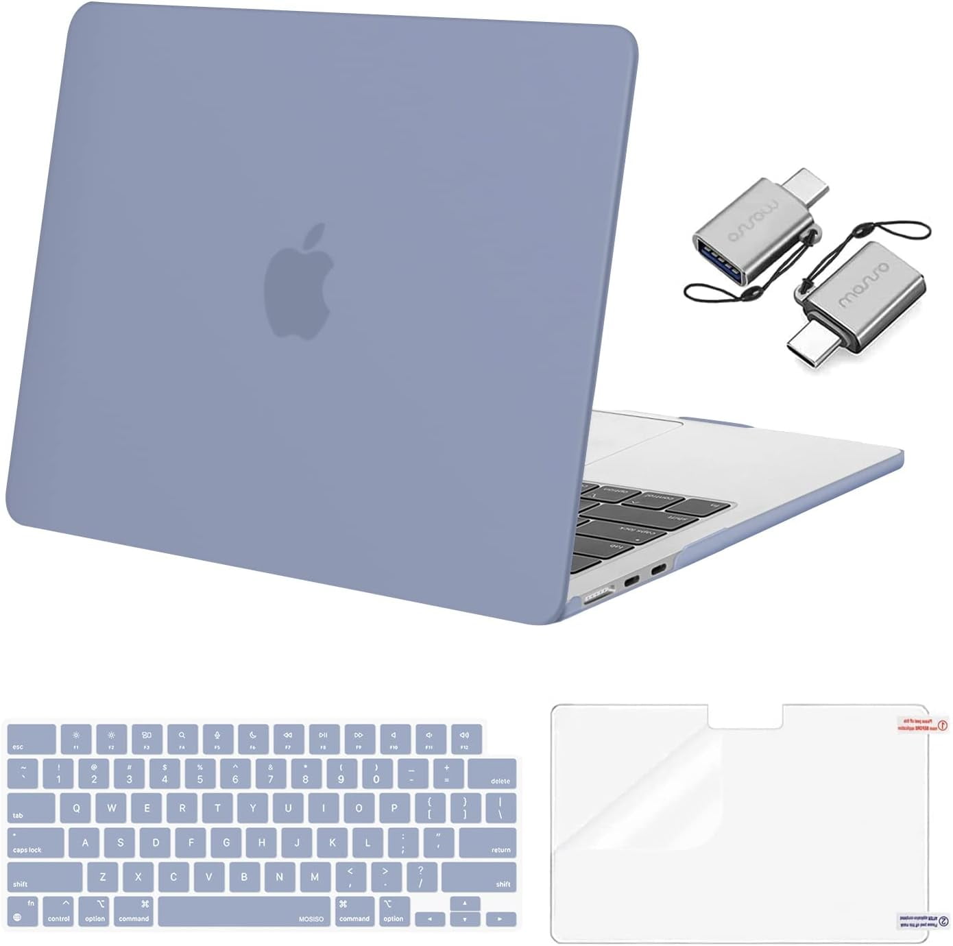 MOSISO Compatible with 2025-2022 MacBook Air 13.6 inch Case M4 A3240 M3 ...