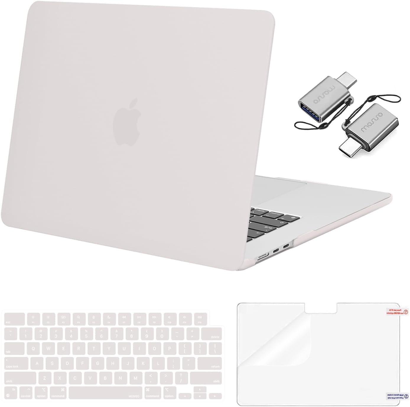 MOSISO Compatible with 2025-2023 MacBook Air 15 inch Case M4 A3241 M3 ...