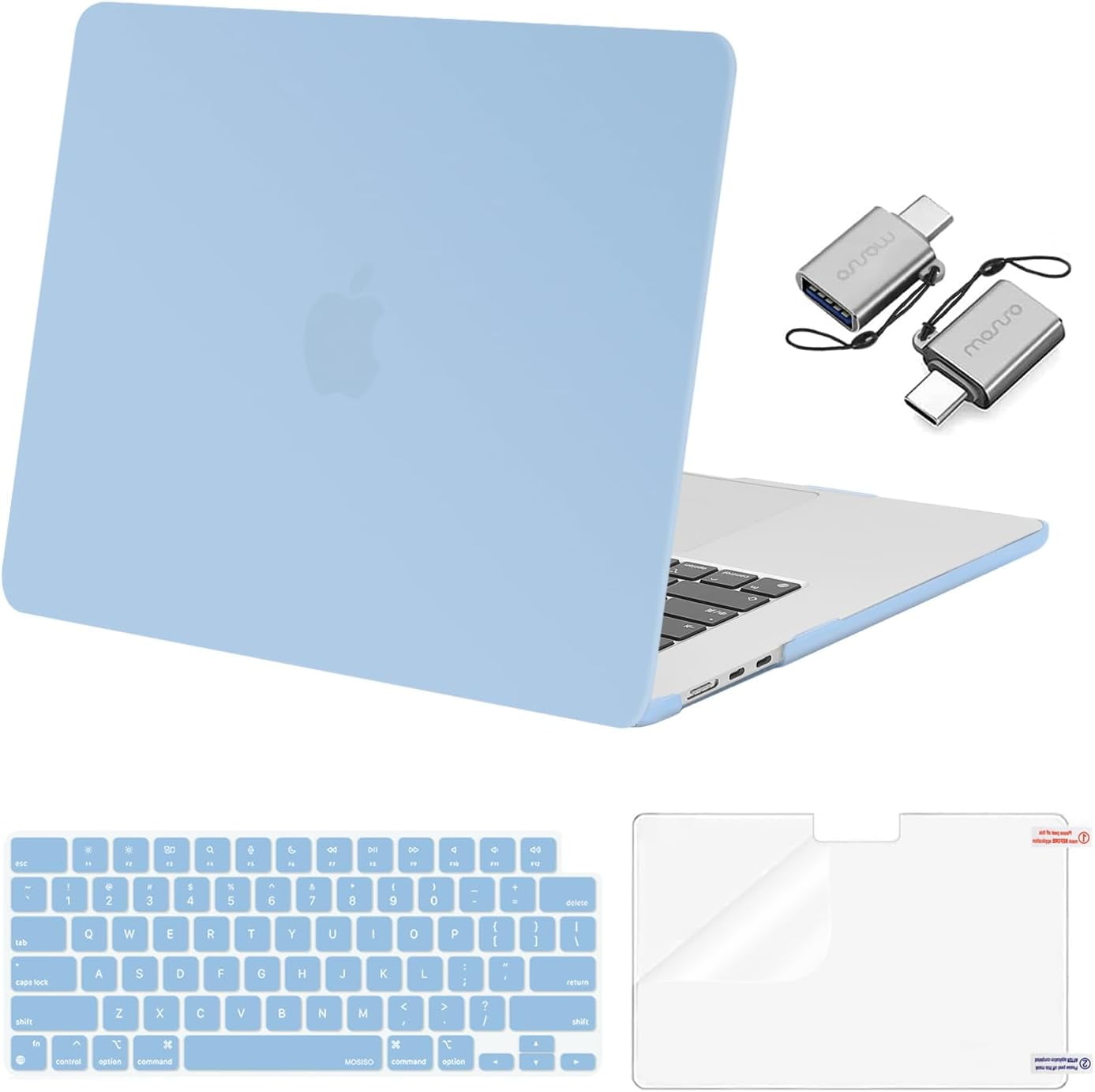MOSISO Compatible with 2025-2023 MacBook Air 15 inch Case M4 A3241 M3 ...