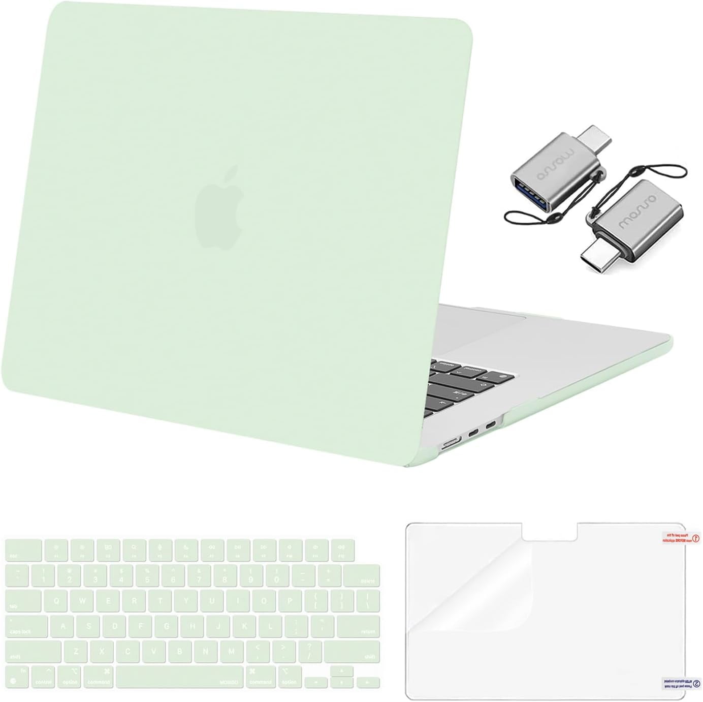MOSISO Compatible with 2025-2023 MacBook Air 15 inch Case M4 A3241 M3 ...