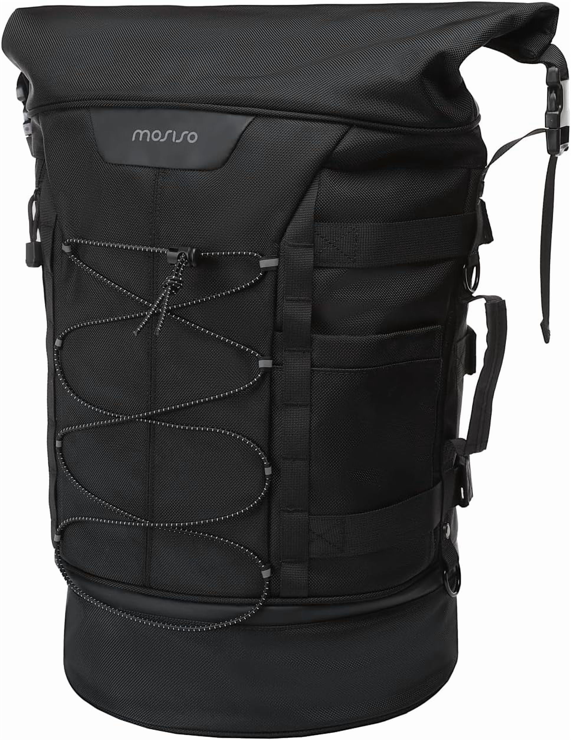 MOSISO Expandable Motorcycle Tail Bag 30L-48L, Waterproof Luggage Seat ...