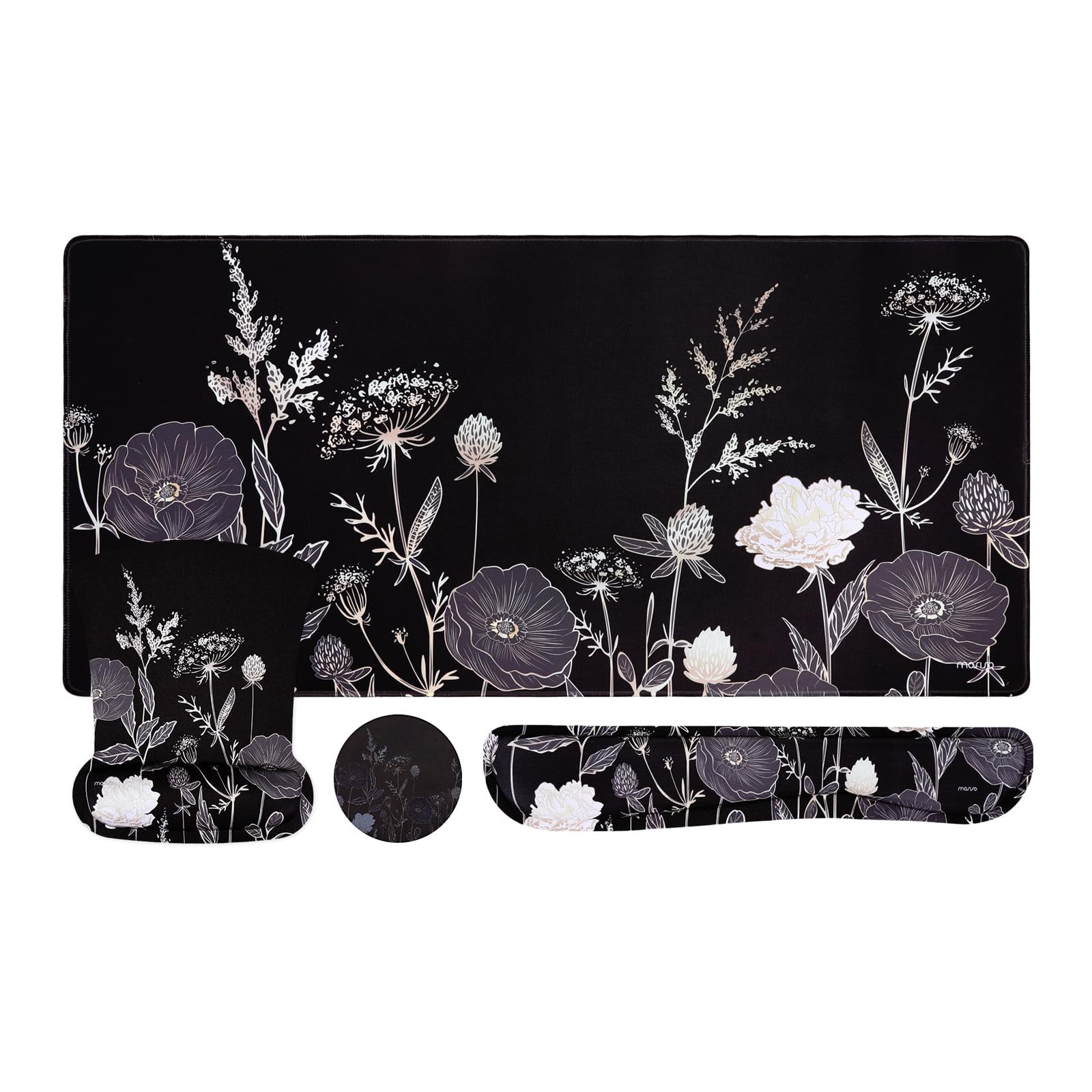 MOSISO Keyboard Mouse Pad Set, Large Gaming Mouse Pad&Keyboard Wrist ...