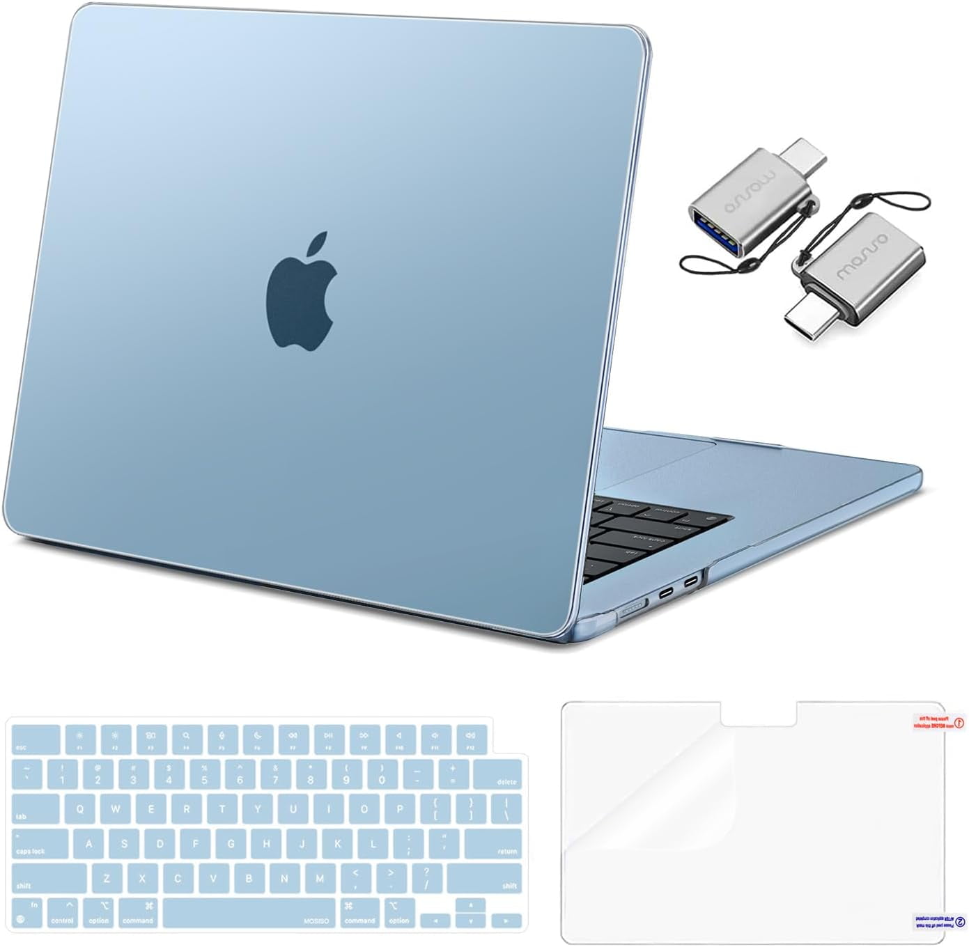 MOSISO MacBook Air 15 inch Case for 2025 2024 2023 M4 M3 M2, Hard Shell ...