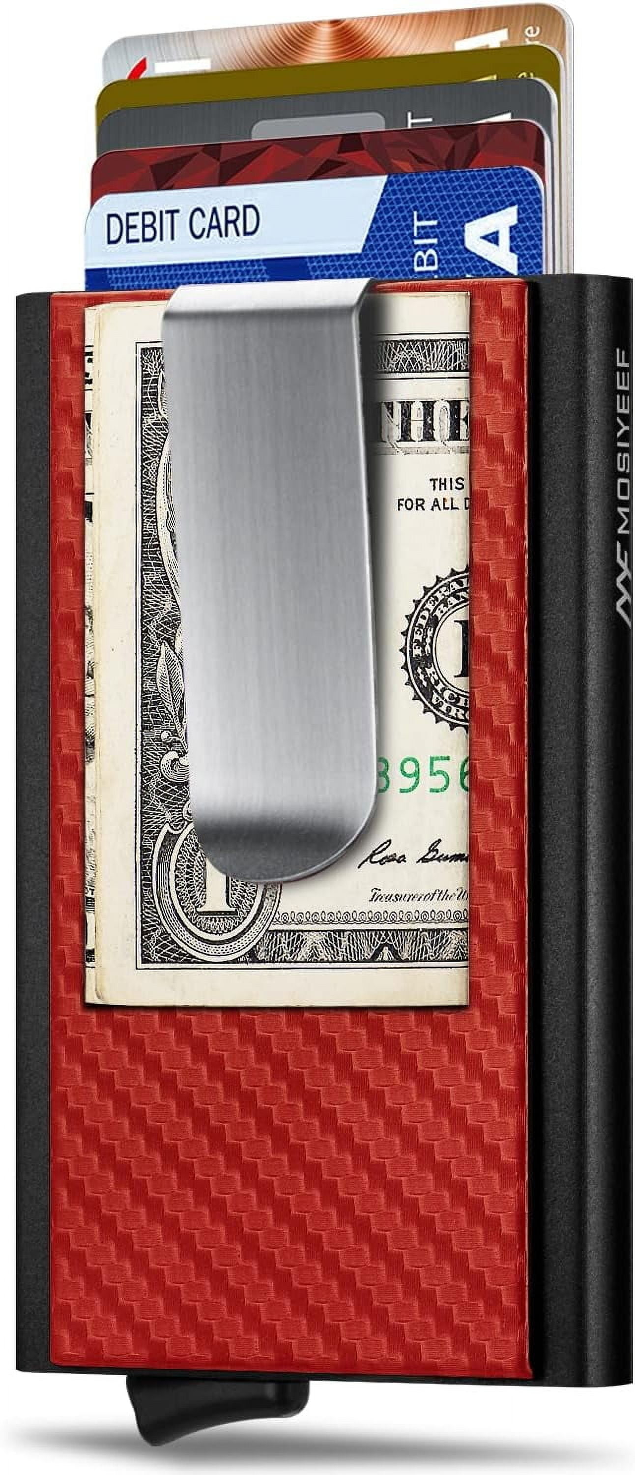 MOSIYEEF Minimalist Wallet for Men, RFID Blocking Card Wallet for Men ...