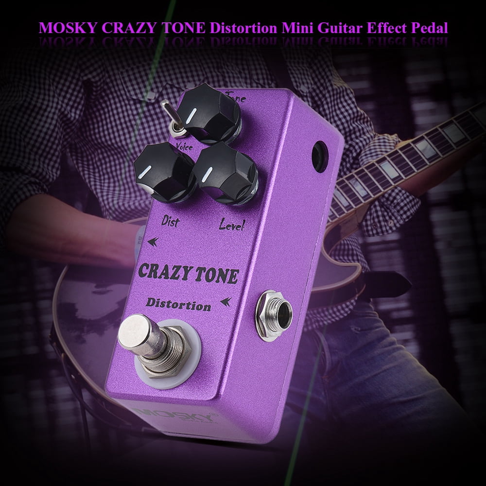 MOSKY MP-50 CRAZY TONE RIOT Distortion Mini Single Guitar Effect Pedal ...