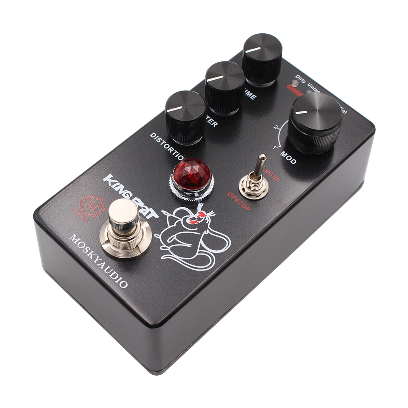 MOSKYAudio Compact Digital Guitar Effect Processor with 4 Mode Switch ...