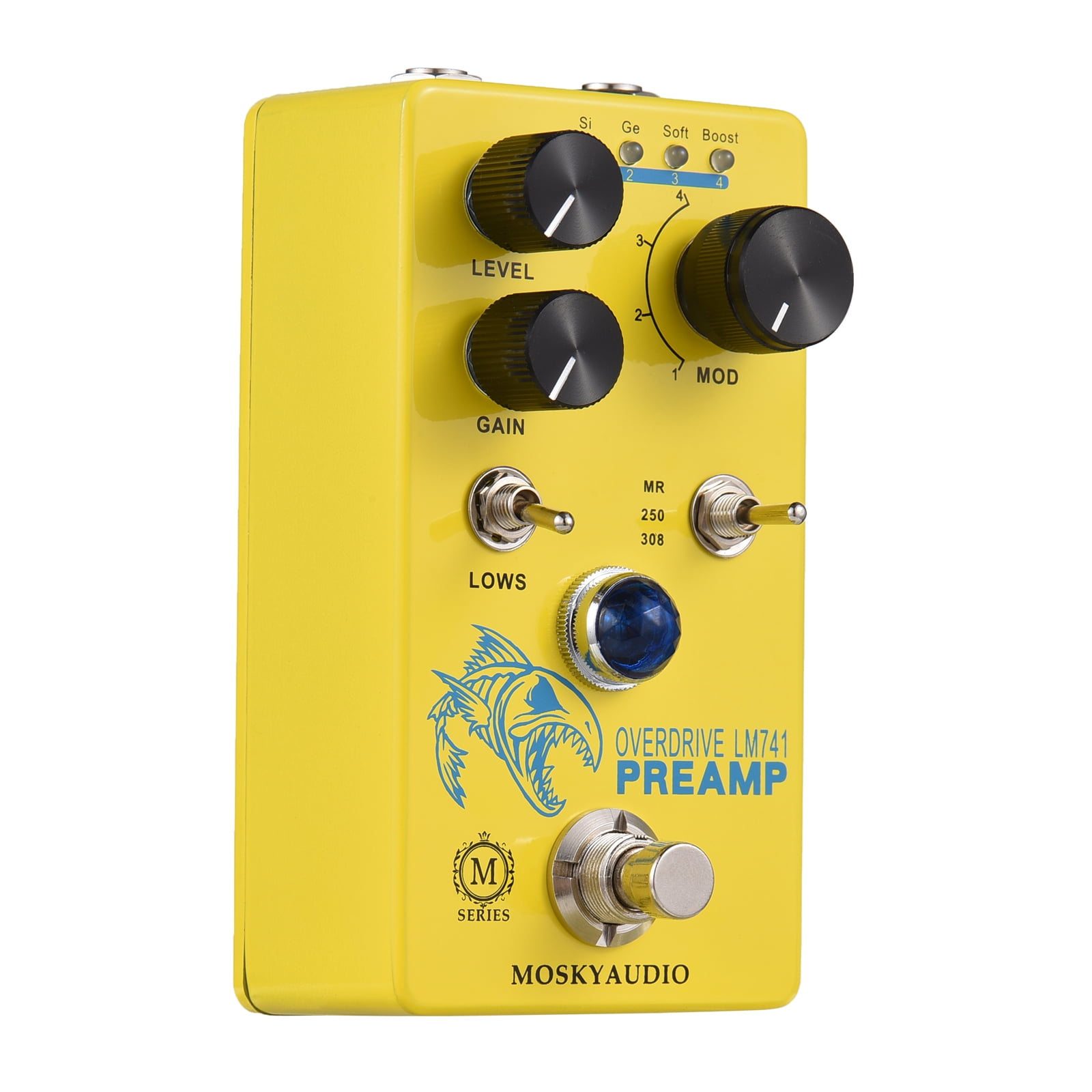 MOSKYAudio Distortion/Overdrive/Preamp Guitar Effect Pedal LM741 PREAMP ...