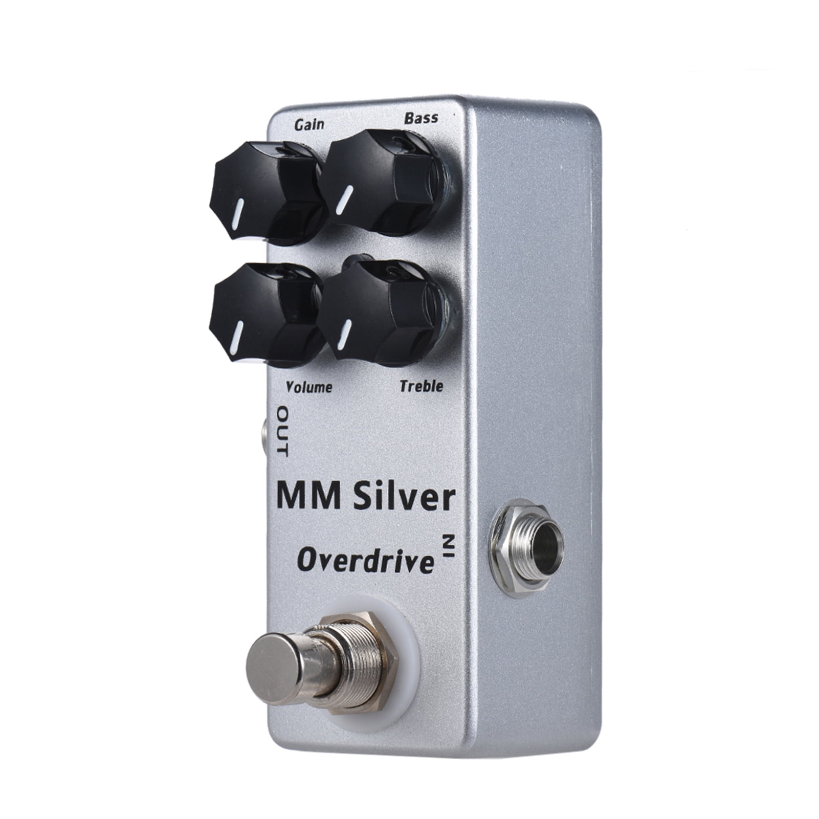 MOSKYAudio Effect Pedal,Bypass Silver Pedal Metal MM Silver Pedal Metal ...