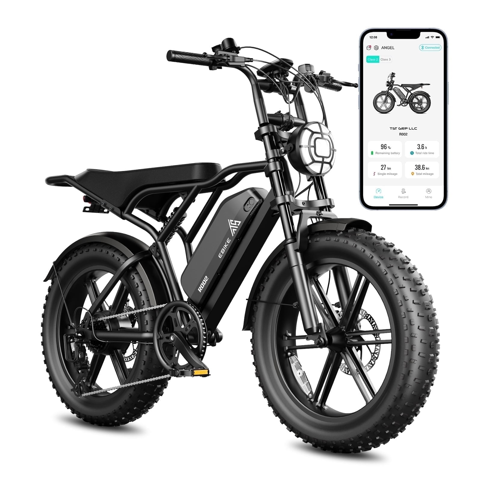 MOSTA Electric Bike for Adults, 750W Peak 1500W Motor, 20"x4" Fat Tire ...