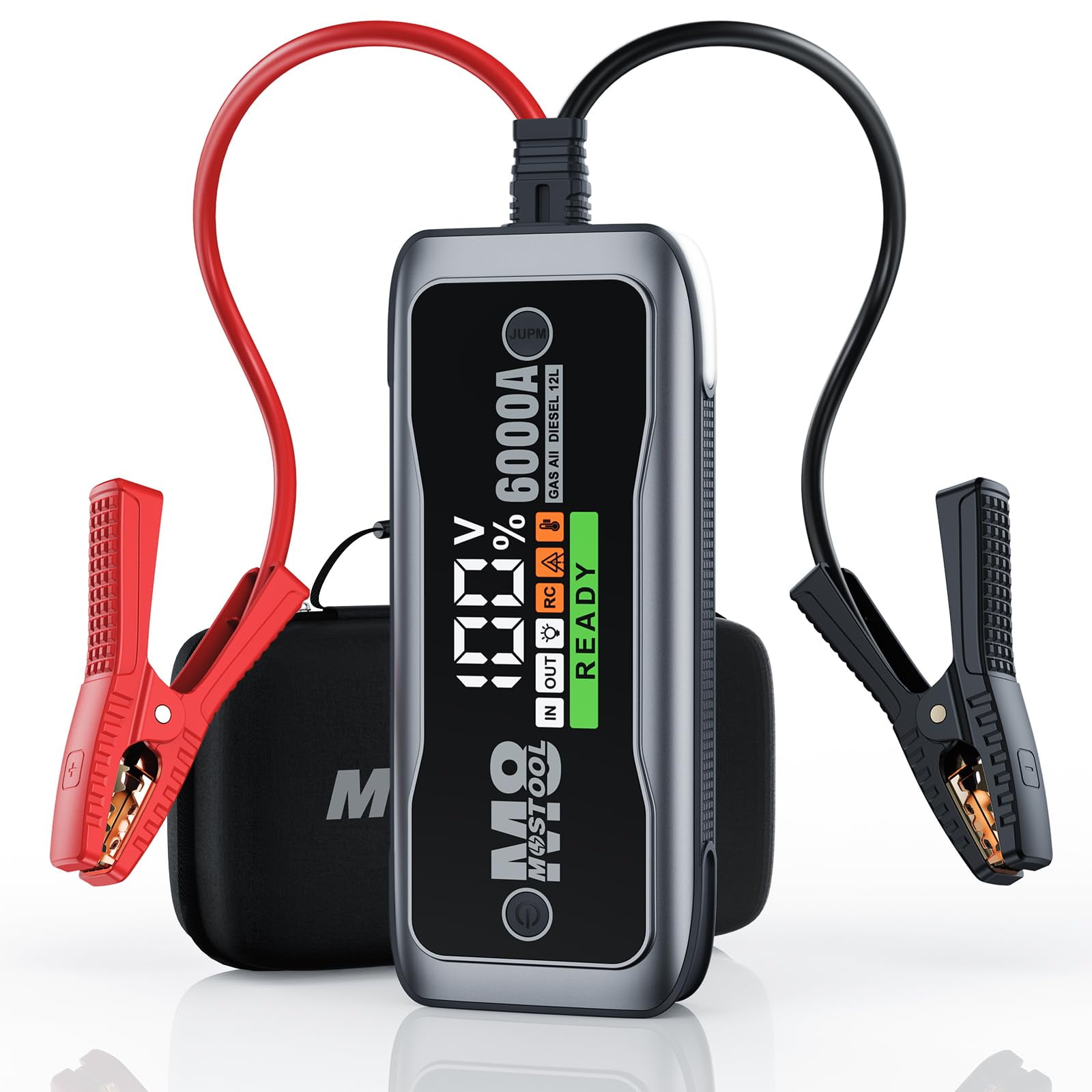 MOSTOOL 6000A Car Battery Jumpstarter,12V Portable Auto Jumper Battery ...