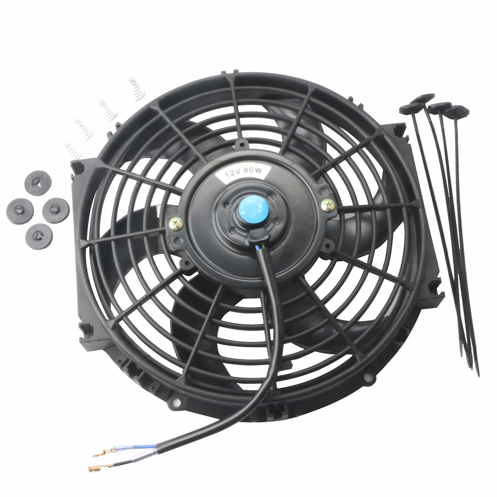 MOSTPLUS 10 inch Universal Slim Pull Push Racing Electric Radiator ...