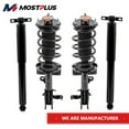 MOSTPLUS 4PCS Front & Rear Shock Strut & Coil Spring for 2011 2012 ...