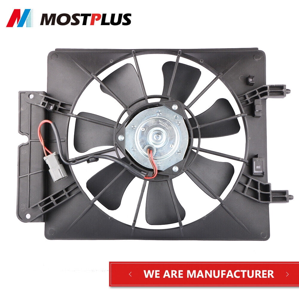 MOSTPLUS AC Condenser Cooling Fan Assembly Motor Fits 2002-2006 Honda ...