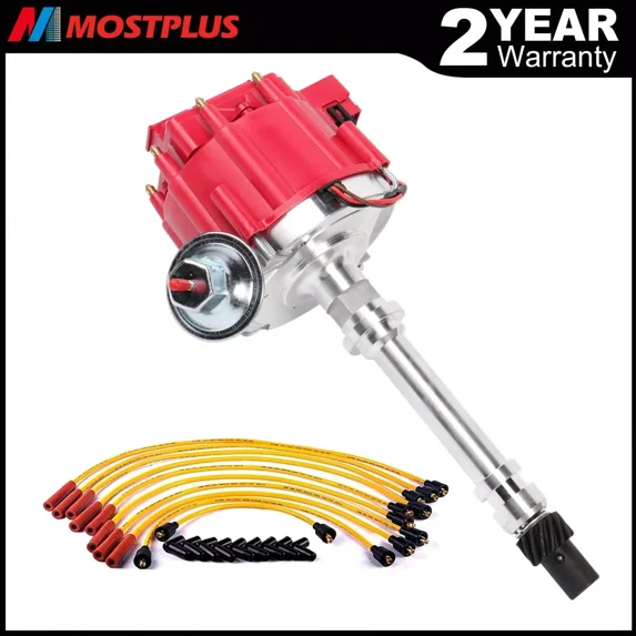 MOSTPLUS Distributor & Spark Plug Wires Ignition Combo Kit for Chevy ...