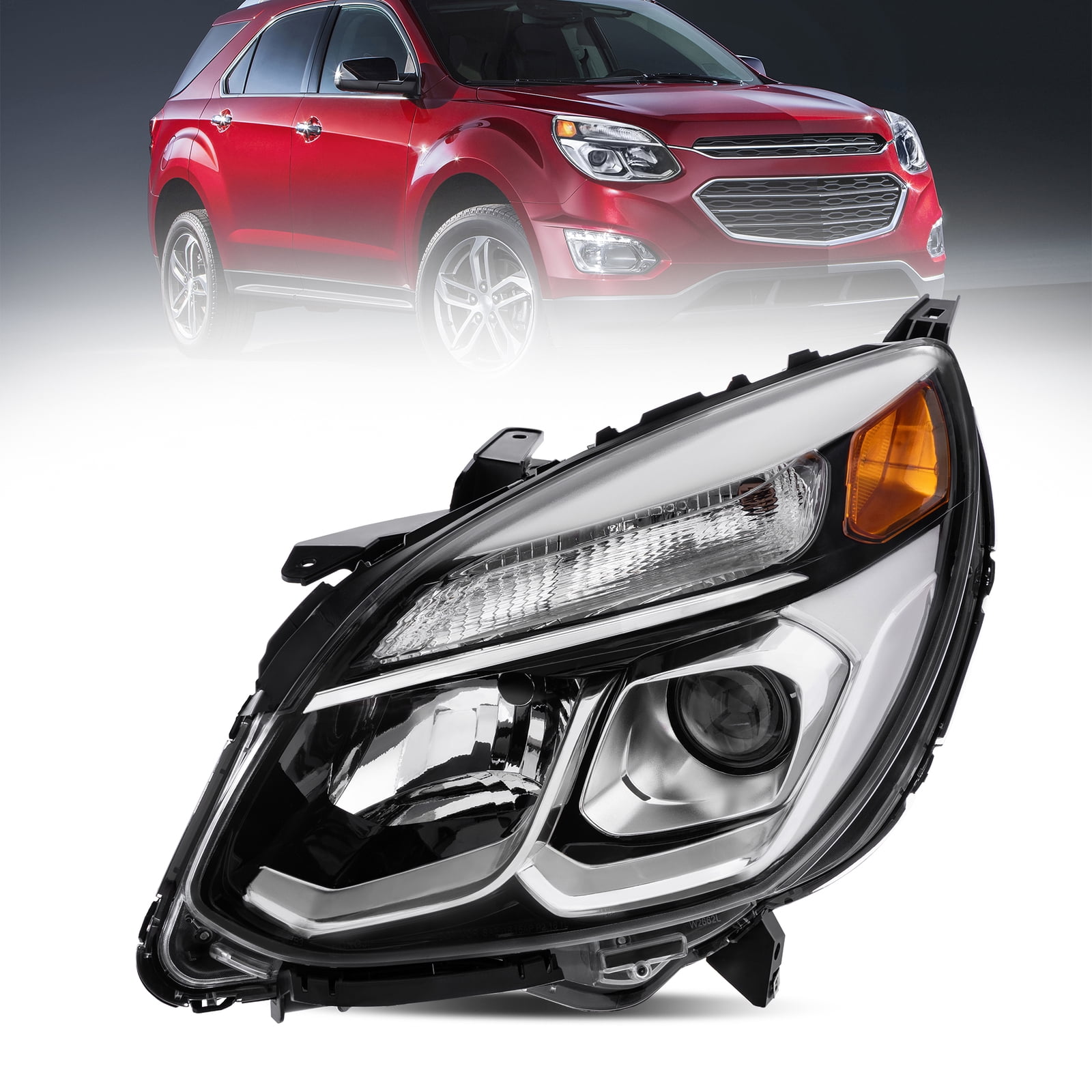 MOSTPLUS Left Driver Projector Headlight Headlamp for 2016-2017 Chevy Equinox Halogen - Walmart.com