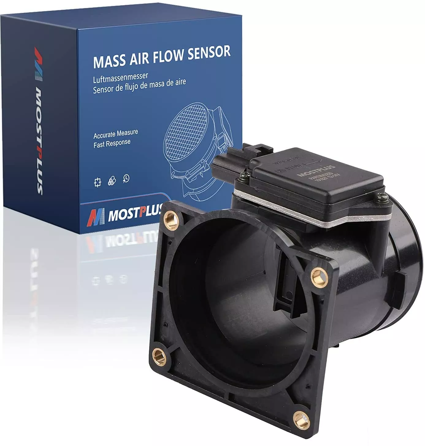 MOSTPLUS Mass Air Flow Sensor Air Intake MAF for 1997-2008 Ford F150 4 ...