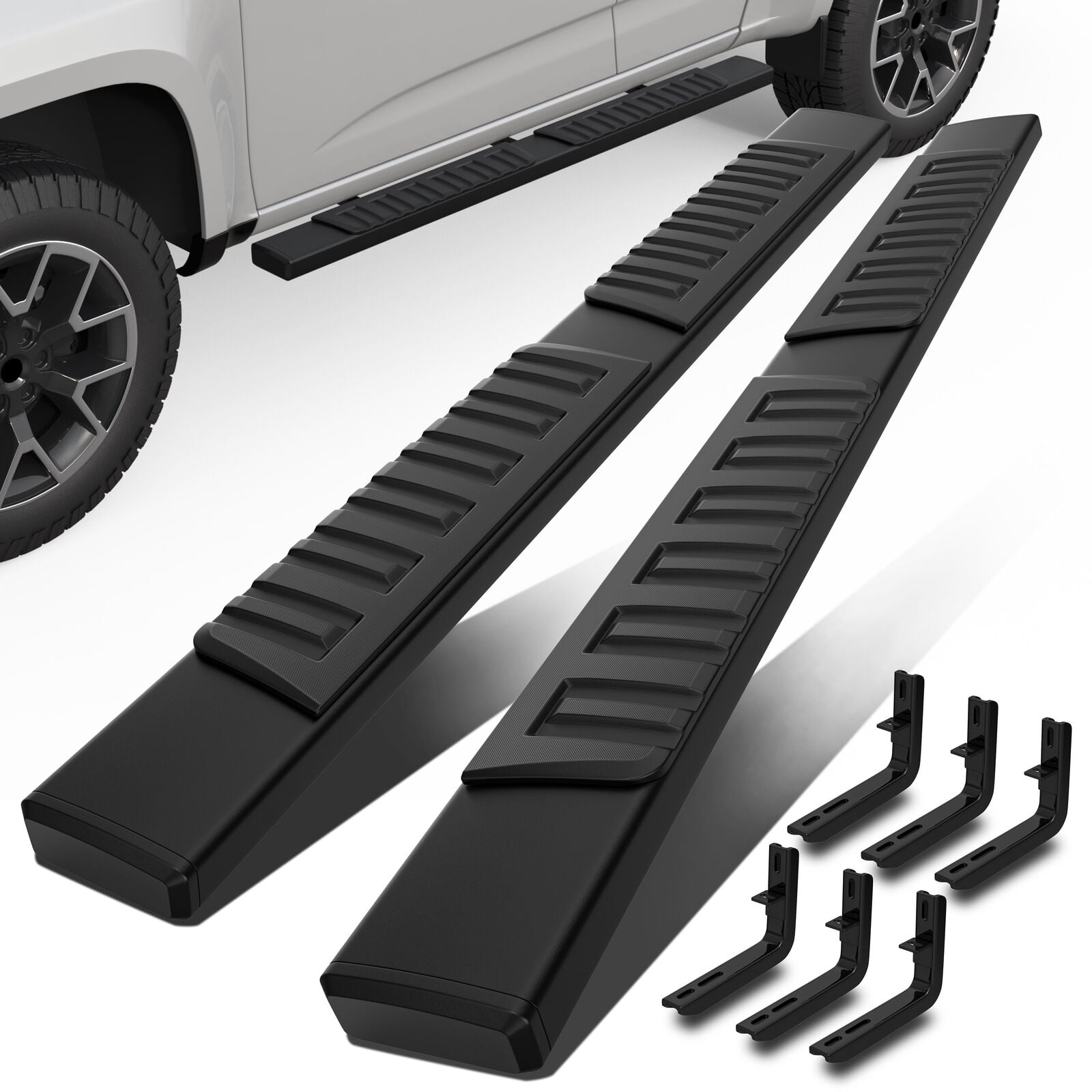 MOSTPLUS Pair 6" Running Board Nerf Step Bar for 15-22 Chevy Colorado ...
