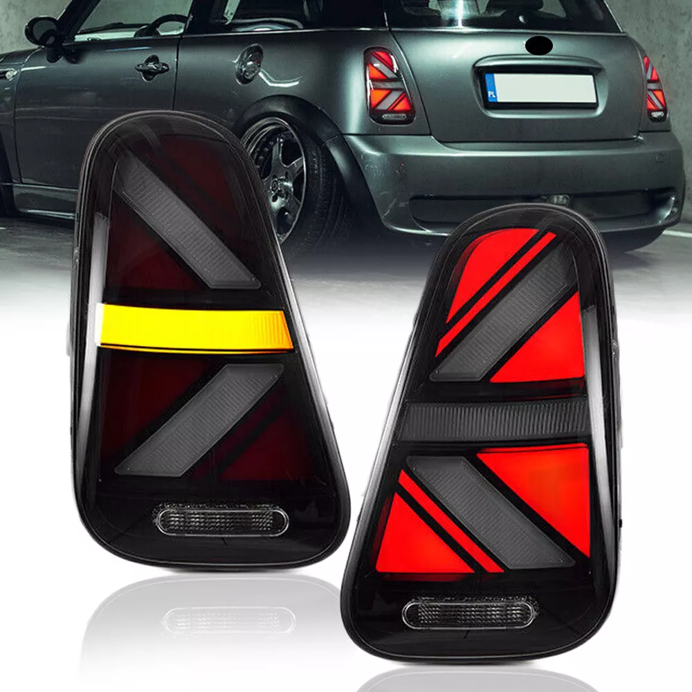 MOSTPLUS Pair Clear Lens LED Tail Lights for 2001-2006 Mini Cooper R50 ...