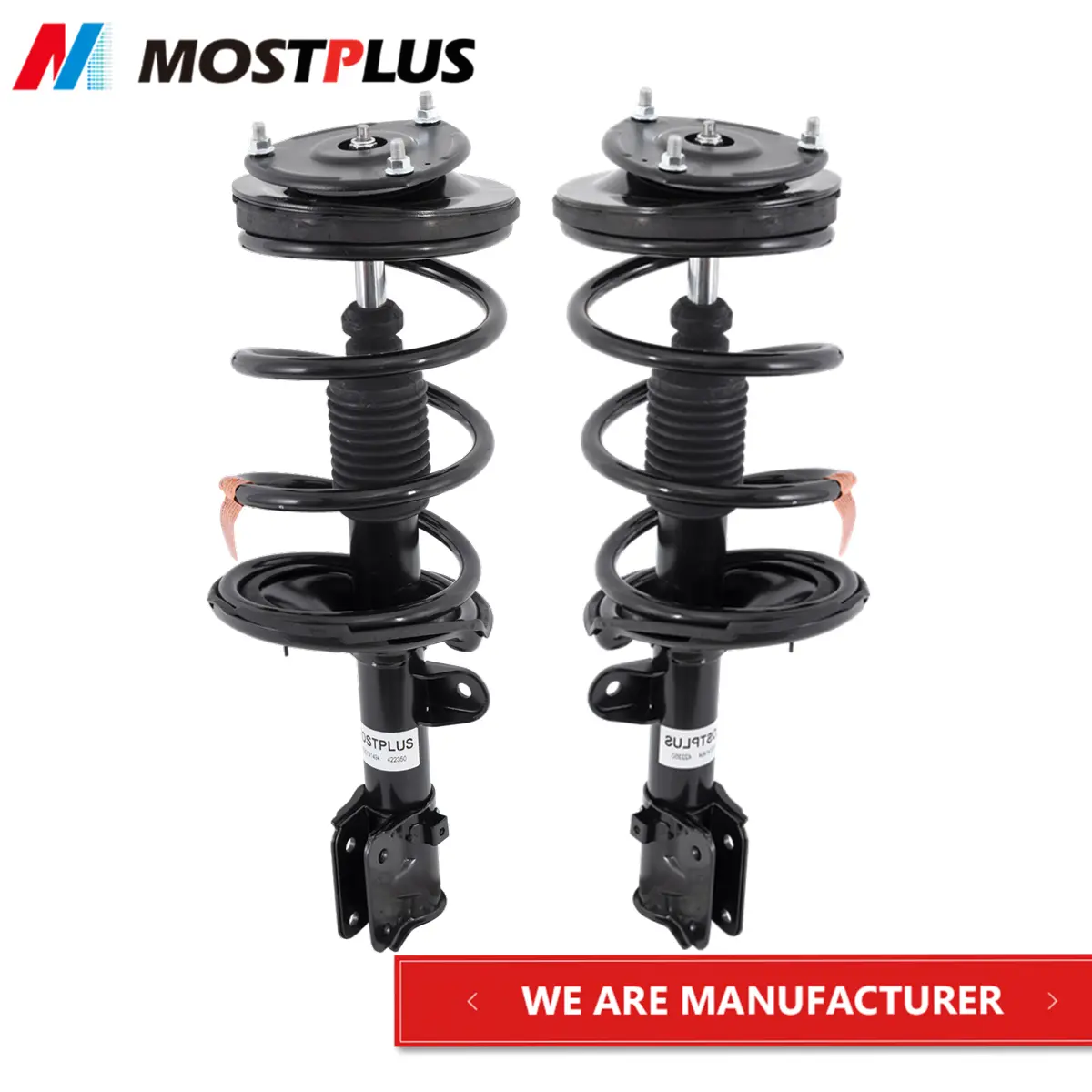 MOSTPLUS Pair Front Shock Struts w/ Coil Spring Assembly for Hyundai ...