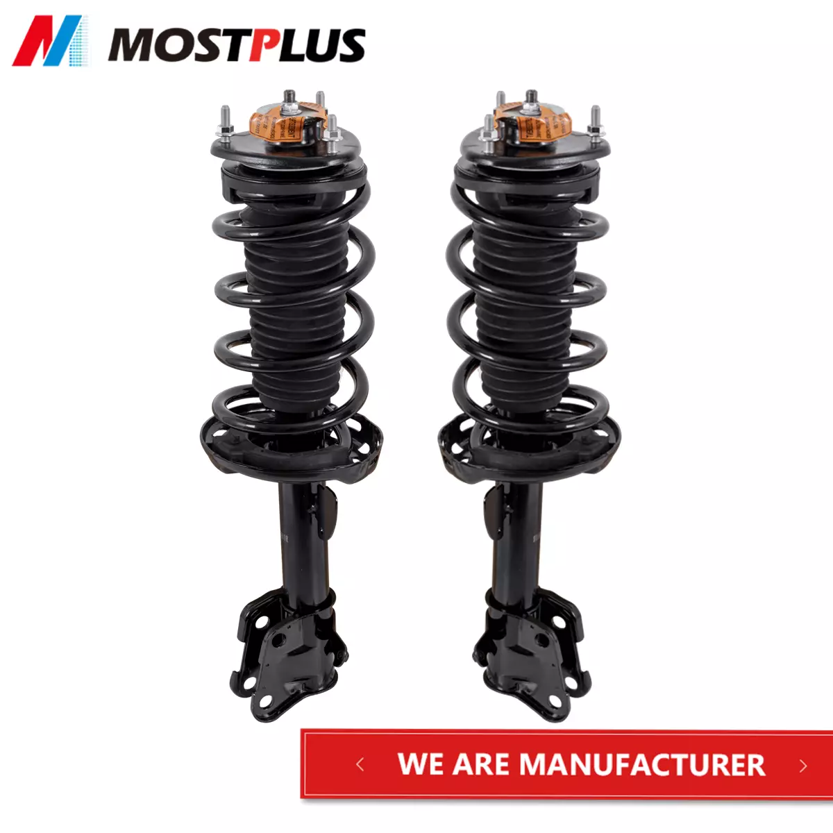 MOSTPLUS Pair Front Shock Struts w/ Coil Springs Assembly for 2009-2015 ...