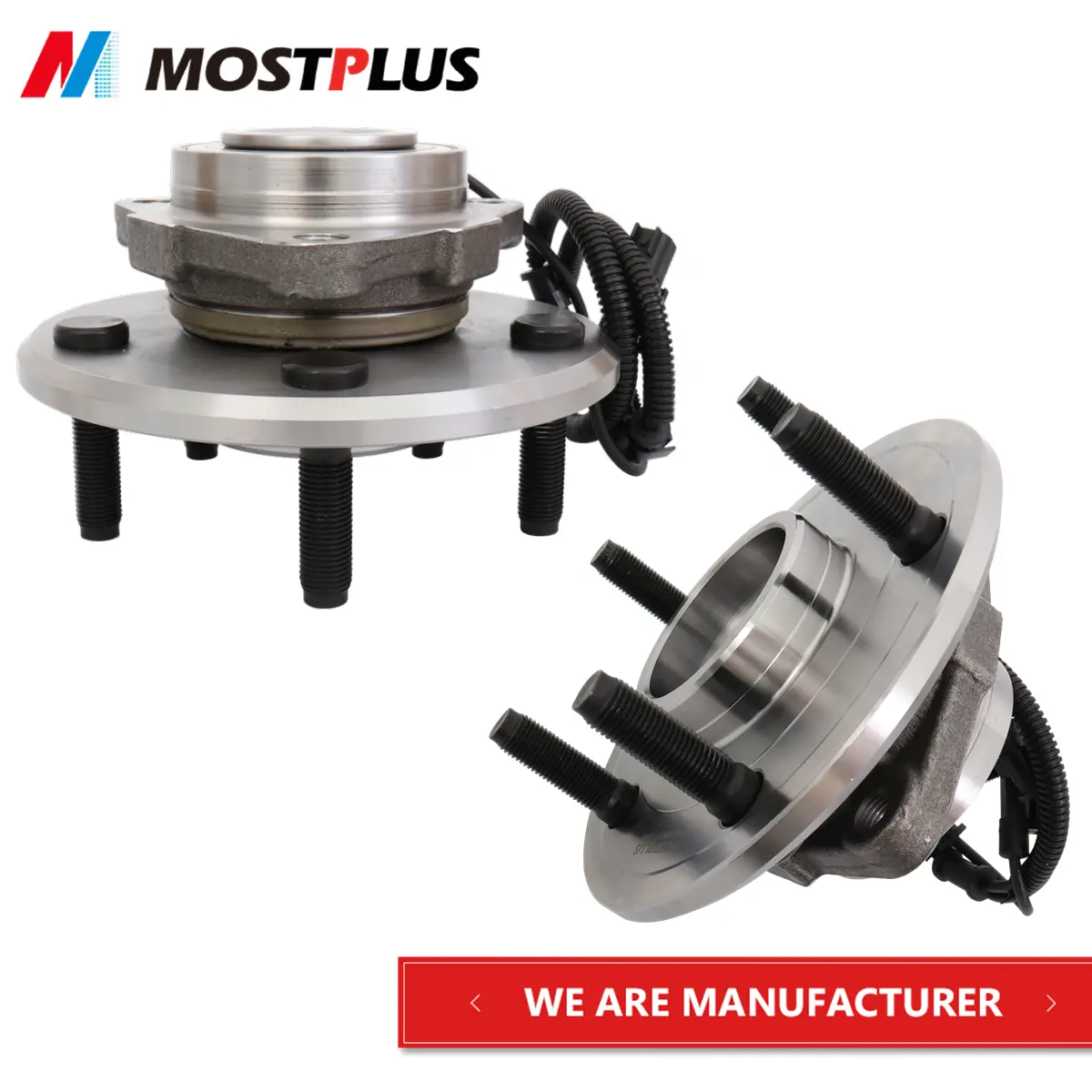 MOSTPLUS Pair Front Wheel Hub Bearings Assembly for 2012-2018 Ram 1500 ...