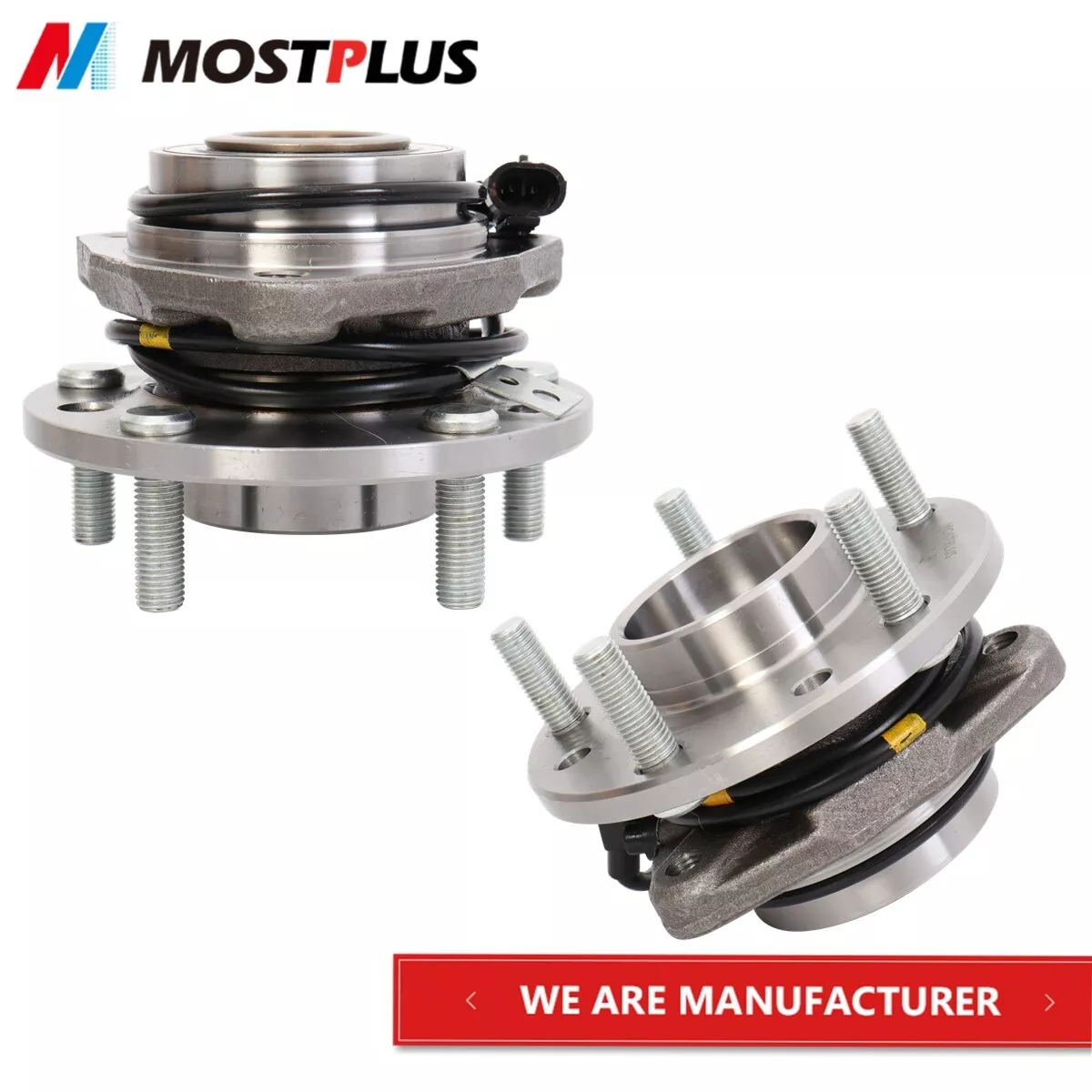 MOSTPLUS Pair Front Wheel Hub Bearings Assembly for Chevy Blazer S10 ...