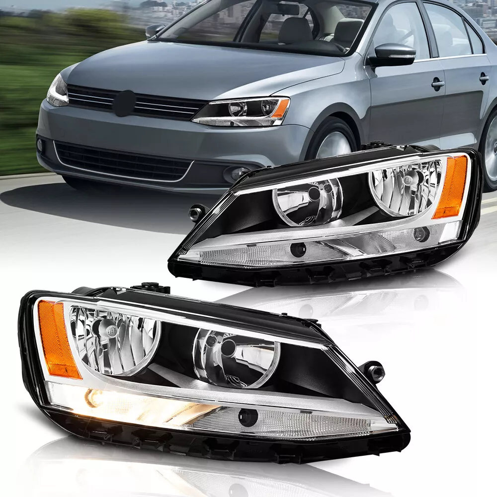 MOSTPLUS Pair Headlights Assembly for 2011-2018 Volkswagen VW Jetta ...
